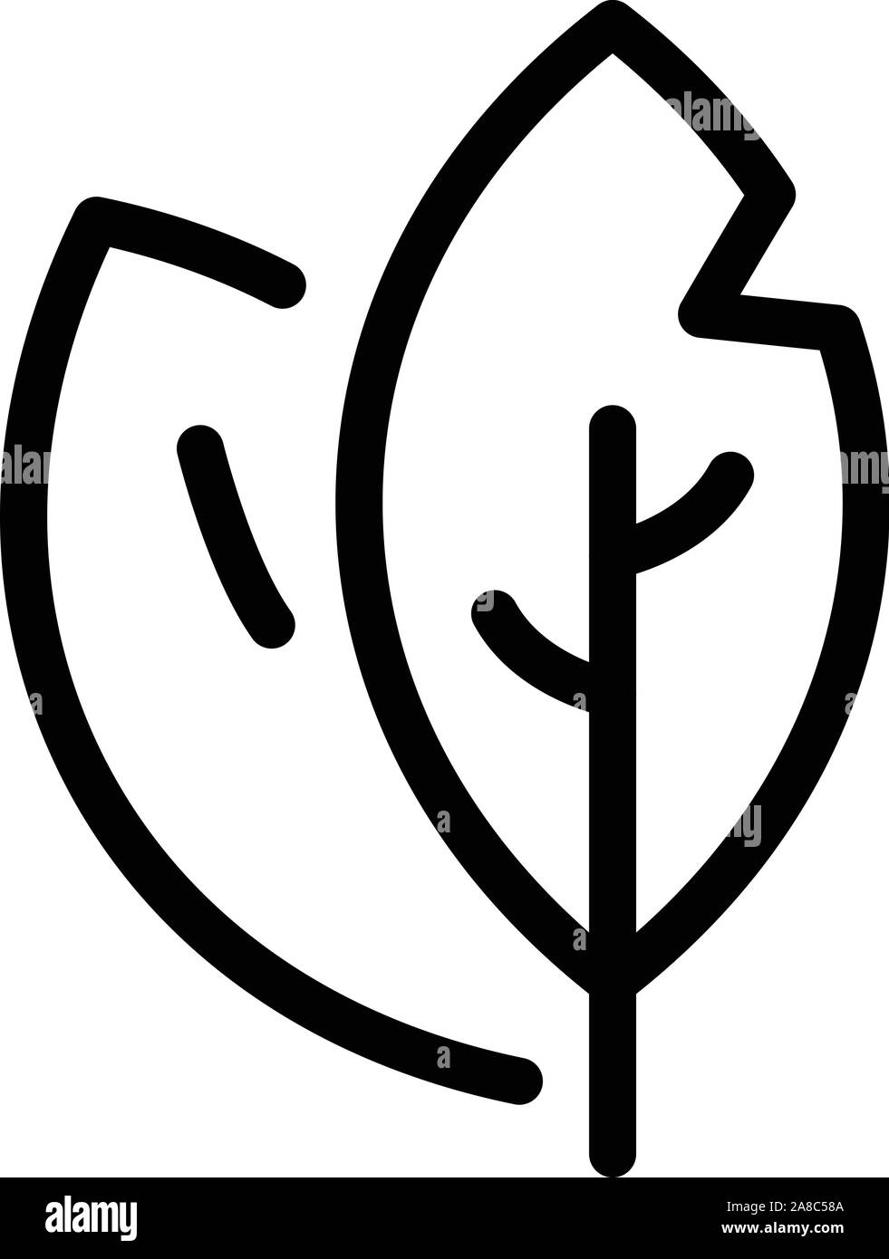 Bay leaf icon, outline style Stock Vector Image & Art - Alamy