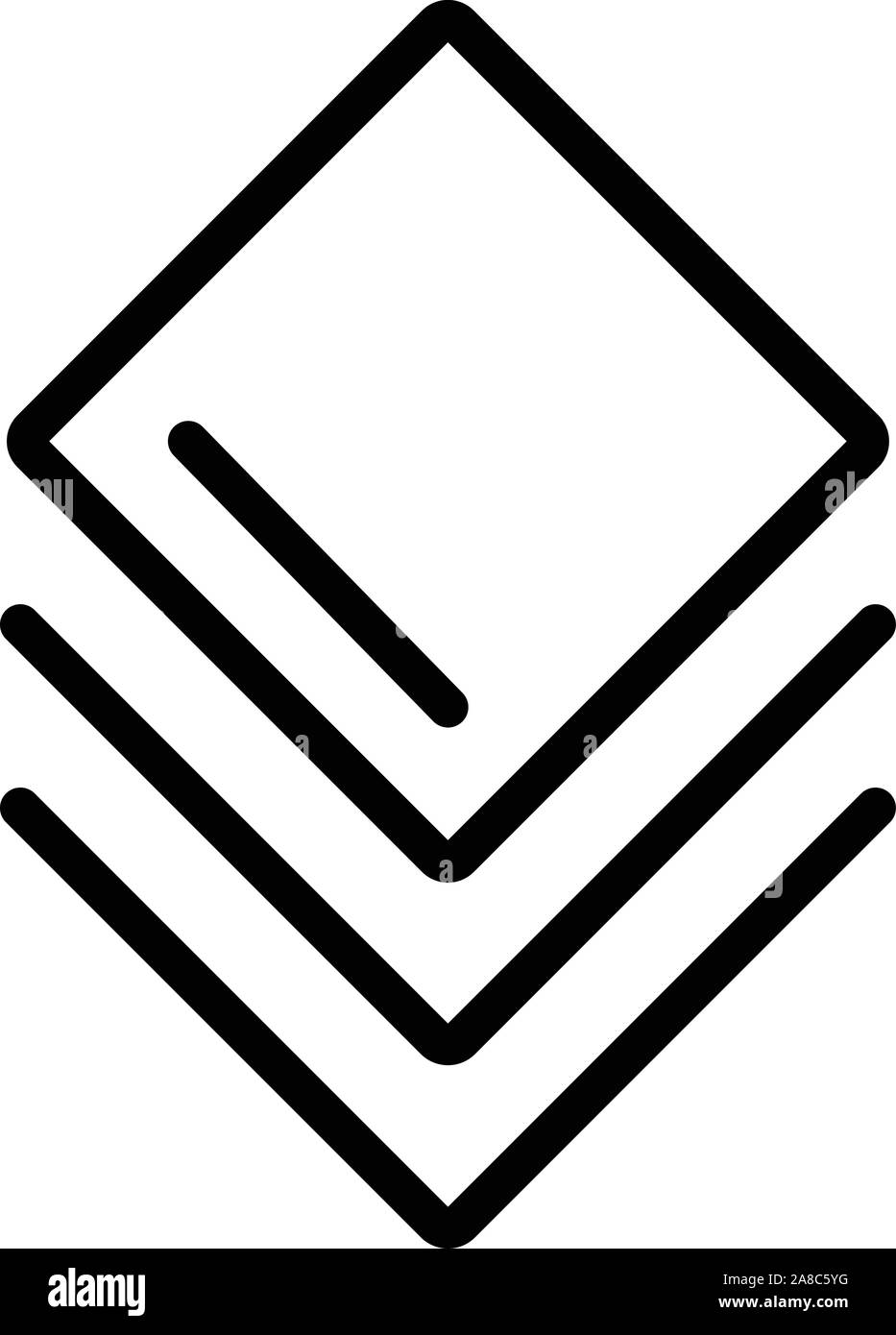 Editor image layer icon, outline style Stock Vector Image & Art - Alamy