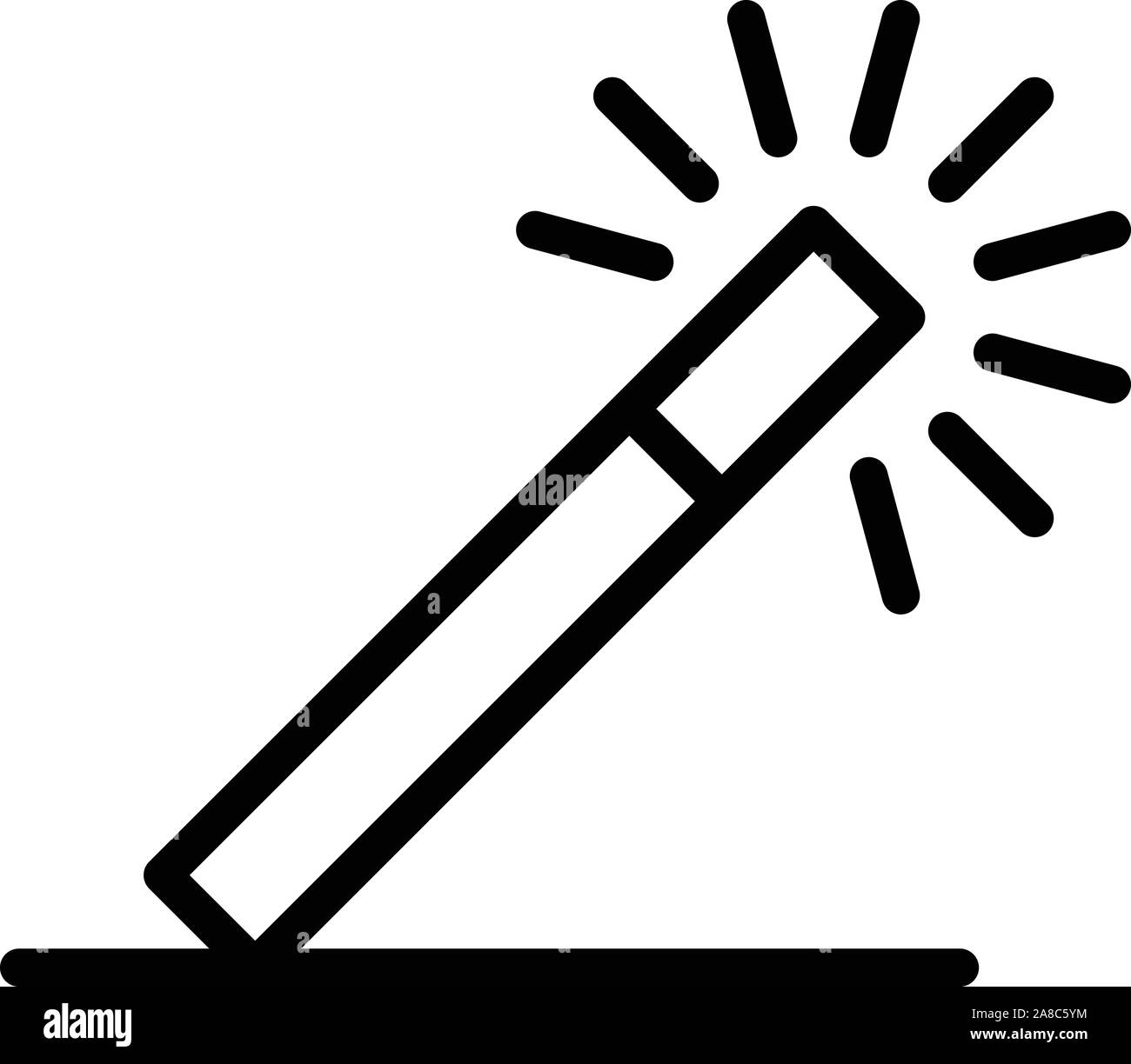 Magic wand icon, outline style Stock Vector Image & Art - Alamy