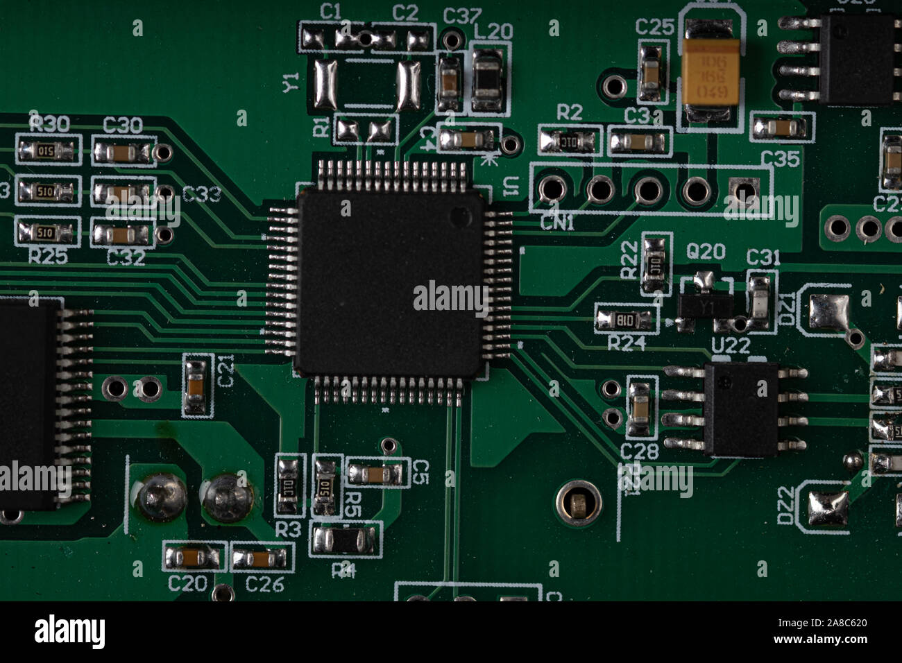 Electronic circuit board with wires hi-res stock photography and images ...