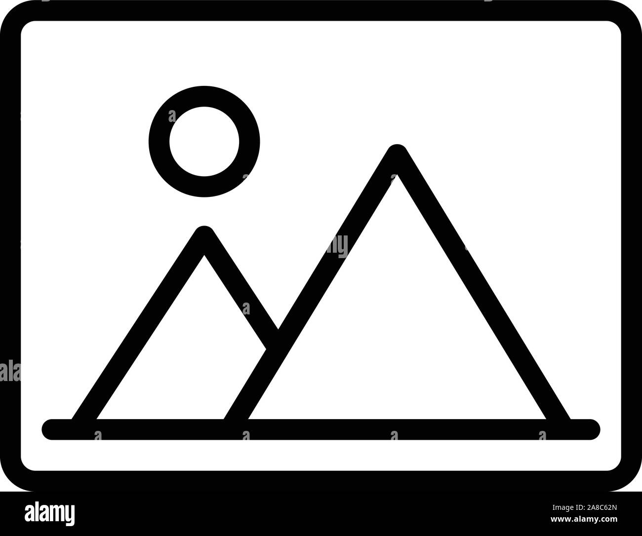 Editor picture icon, outline style Stock Vector Image & Art - Alamy