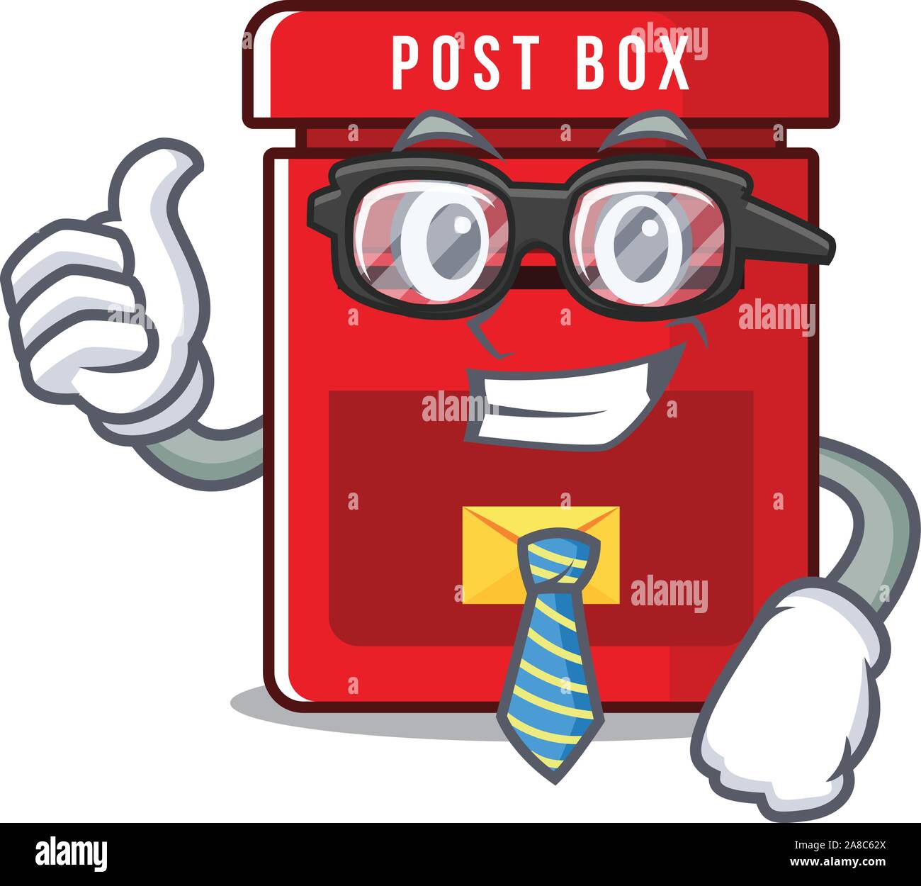 Post Box Cartoon
