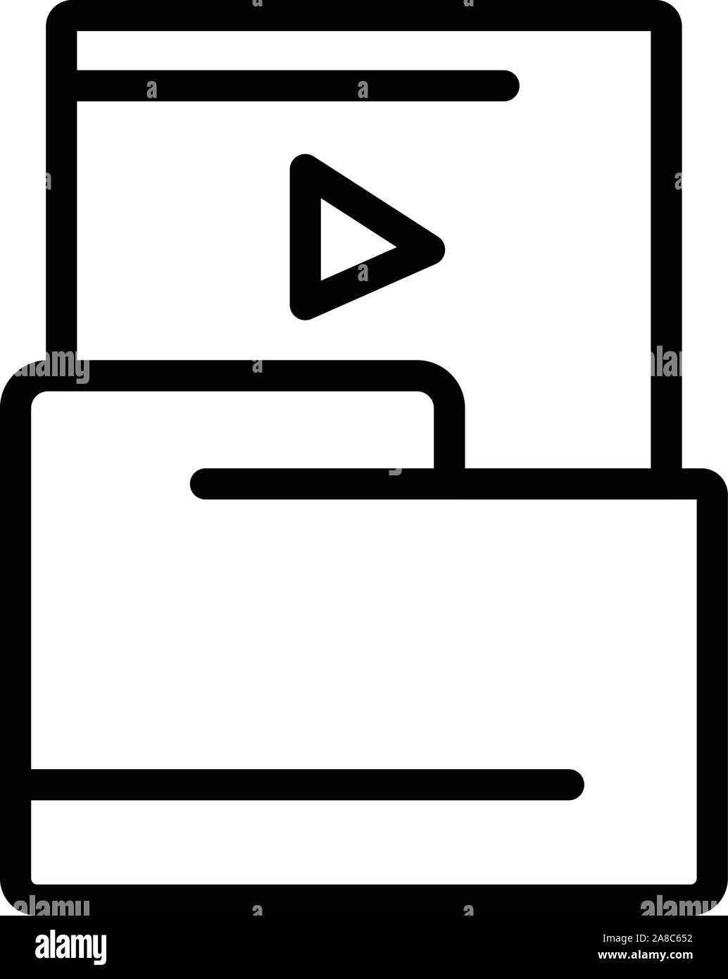 Video file folder icon, outline style Stock Vector Image & Art - Alamy Video file folder icon, outline style Stock Vector Image & Art - Alamy