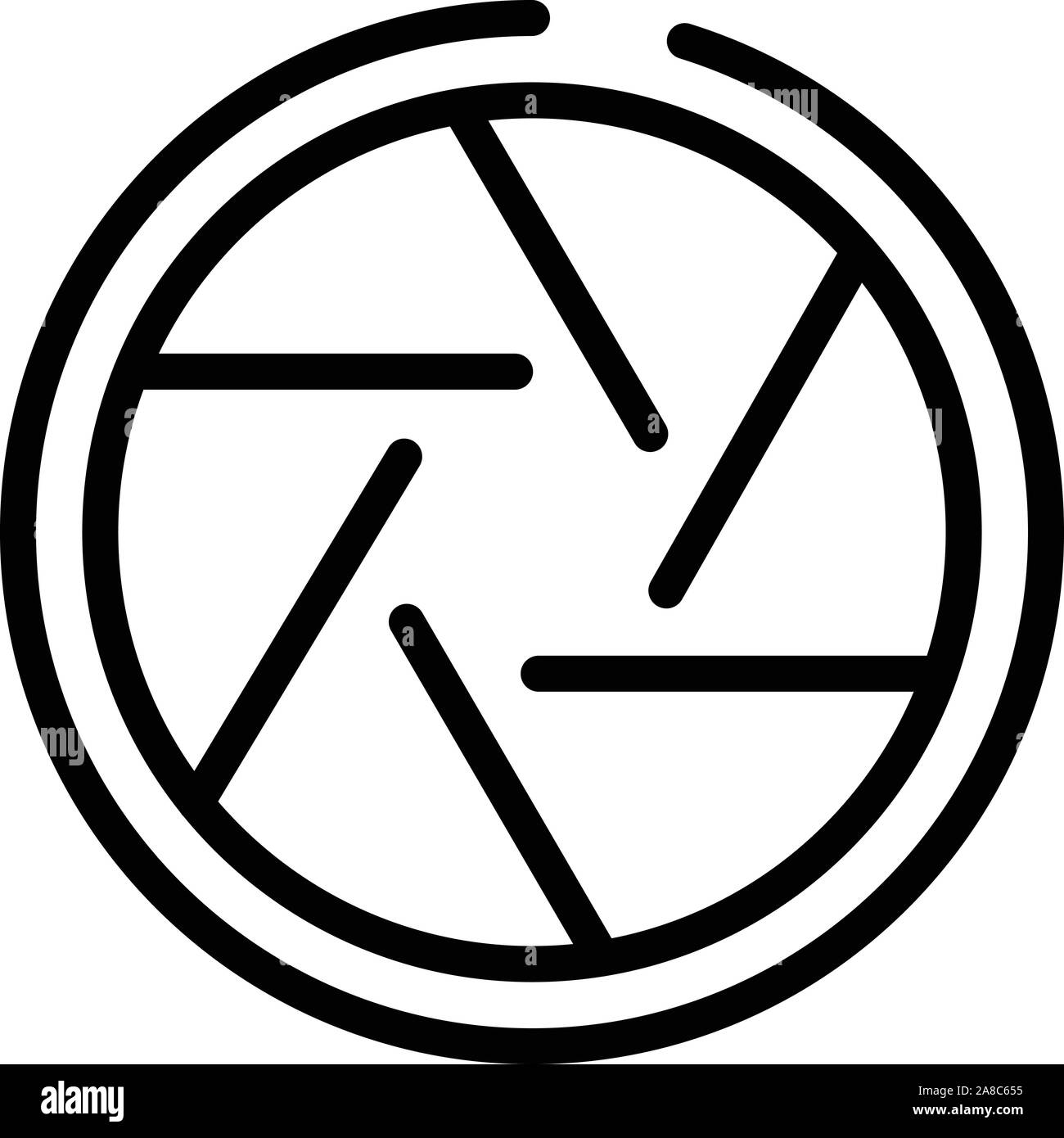 Editor shutter icon, outline style Stock Vector Image & Art - Alamy