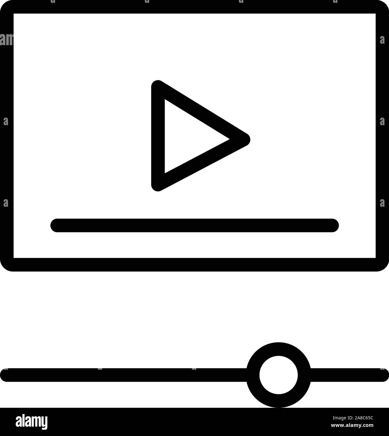 Video maker icon outline Cut Out Stock Images & Pictures - Alamy
