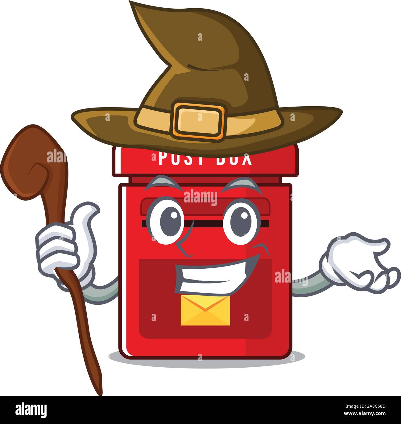 vector mailbox with a the witch mascot Stock Vector Image & Art - Alamy