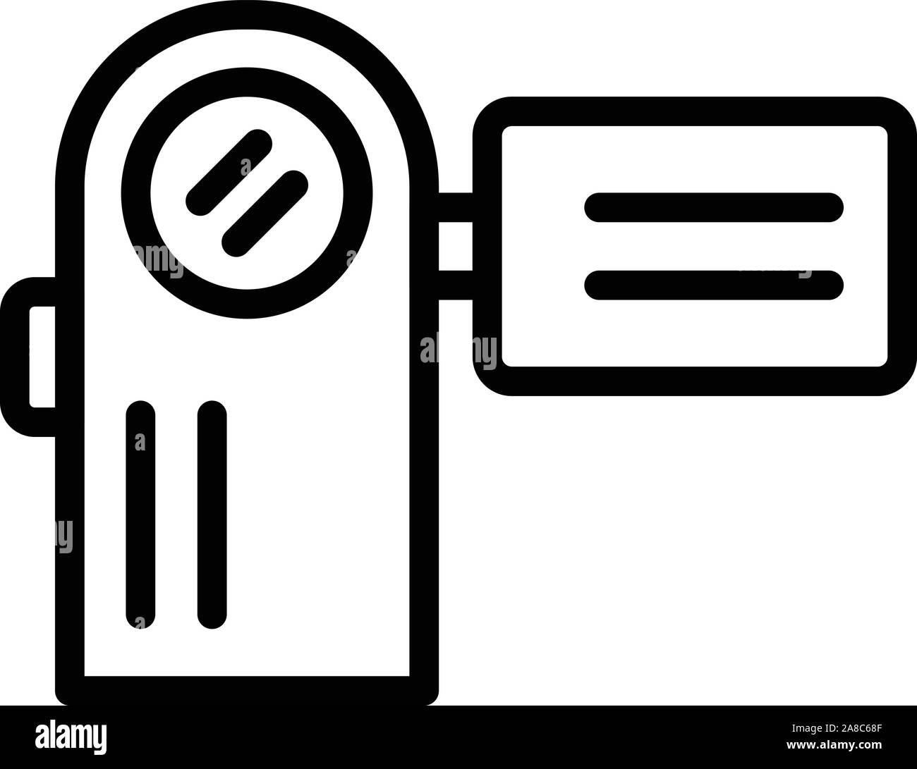 Hand video camera icon, outline style Stock Vector Image & Art - Alamy