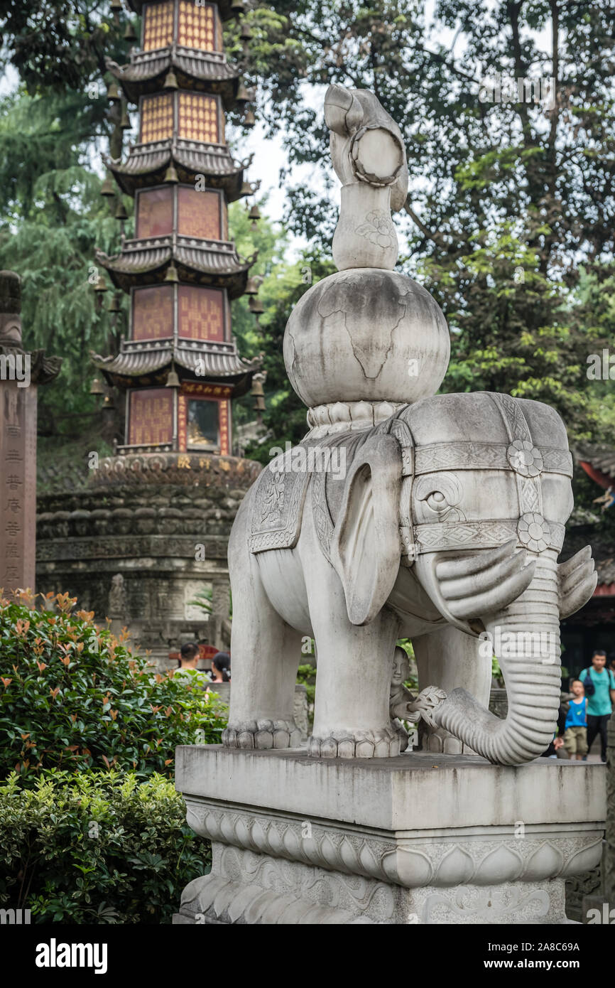Elephant statue in the courtyard hi-res stock photography and images ...