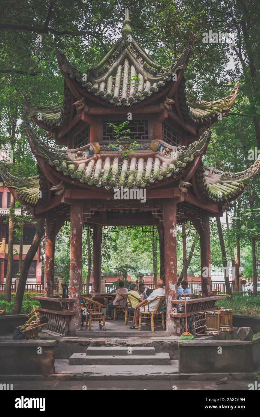 Chinese traditional structure in chengdu hi-res stock photography and ...