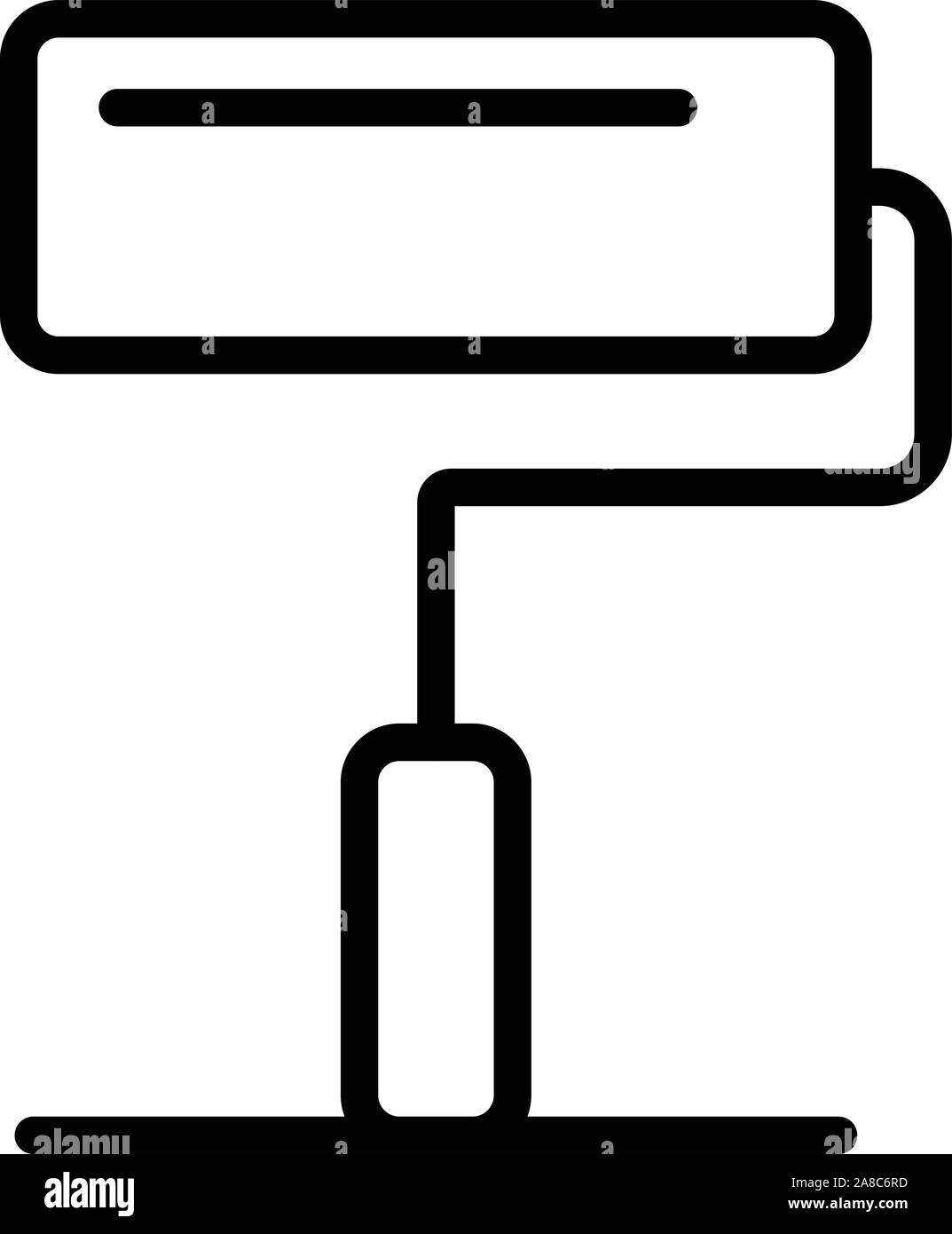 Paint roller icon, outline style Stock Vector Image & Art - Alamy