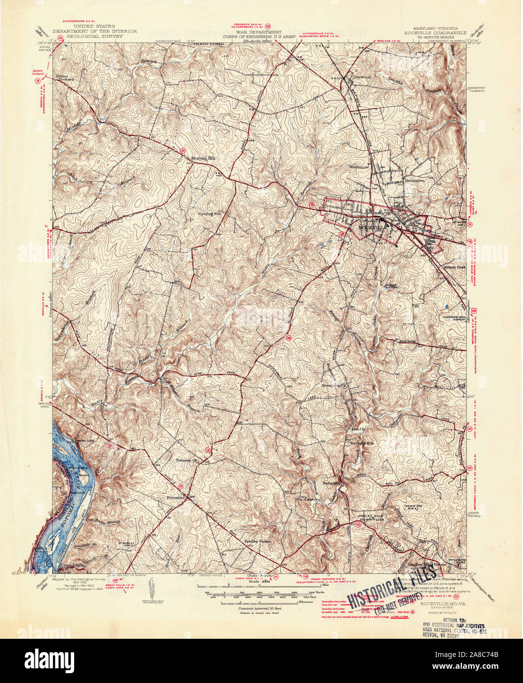 Rockville maryland map hi-res stock photography and images - Alamy