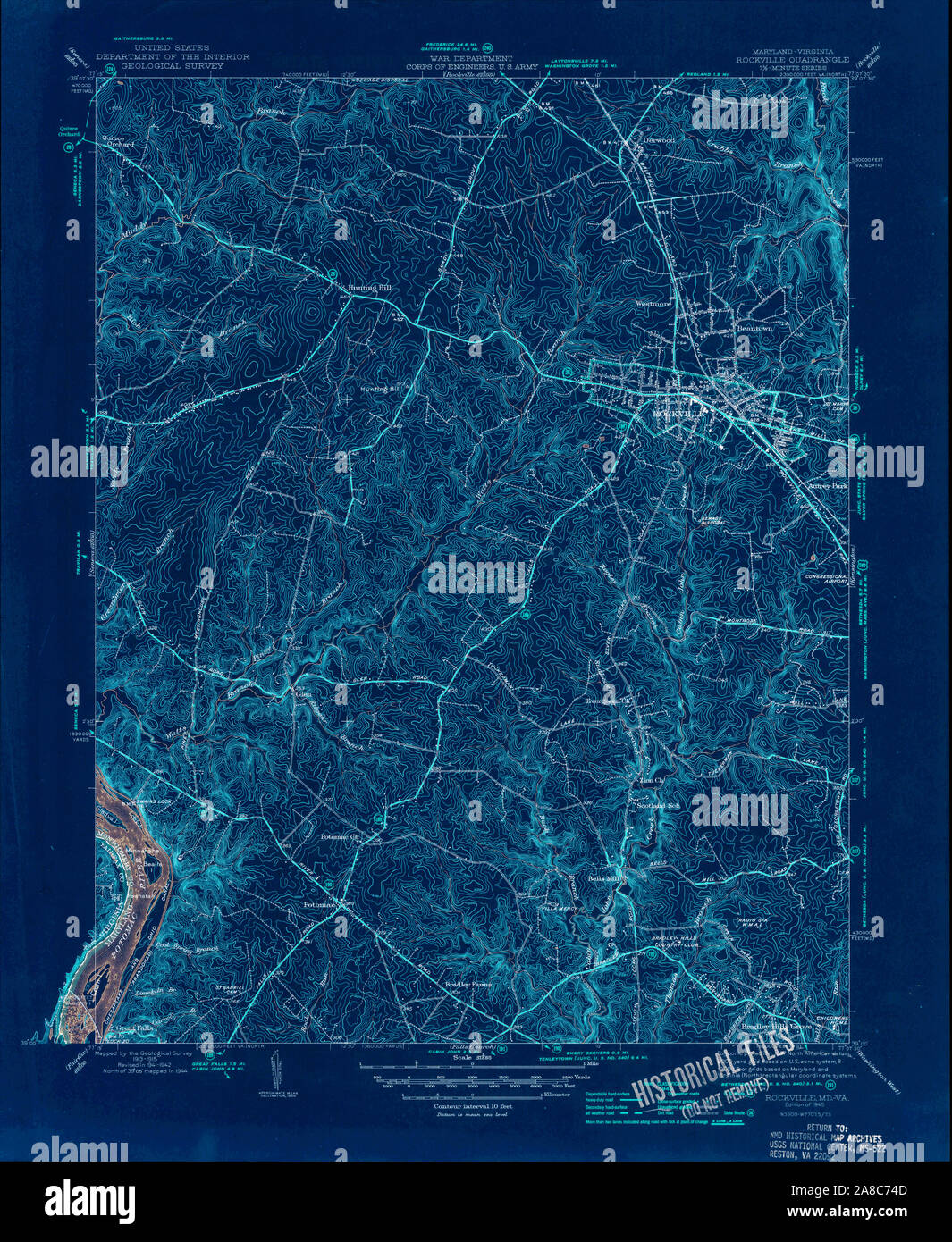 Rockville maryland map hi-res stock photography and images - Alamy