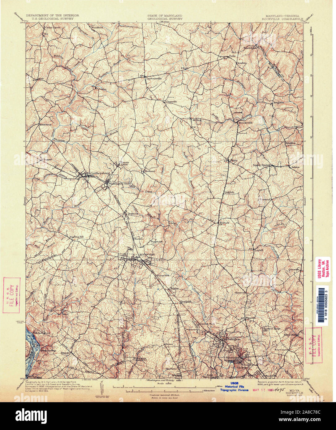 Rockville maryland map hi-res stock photography and images - Alamy