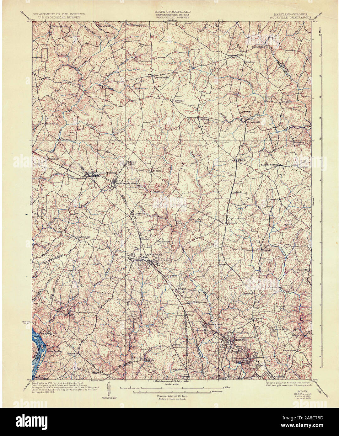 Rockville maryland map hi-res stock photography and images - Alamy