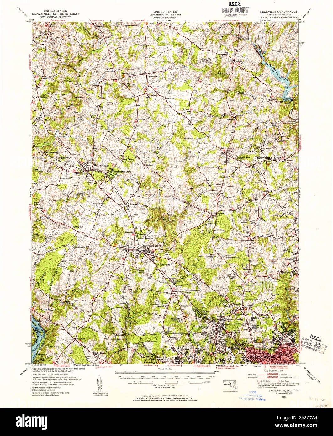 Rockville maryland map hi-res stock photography and images - Alamy