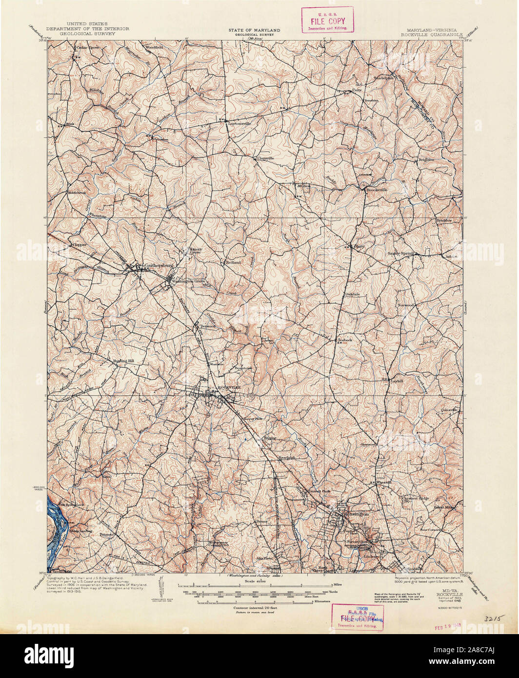 Rockville maryland map hi-res stock photography and images - Alamy