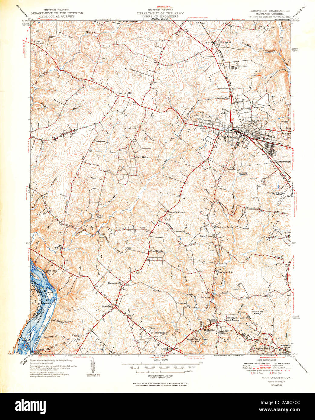 Rockville maryland map hi-res stock photography and images - Alamy