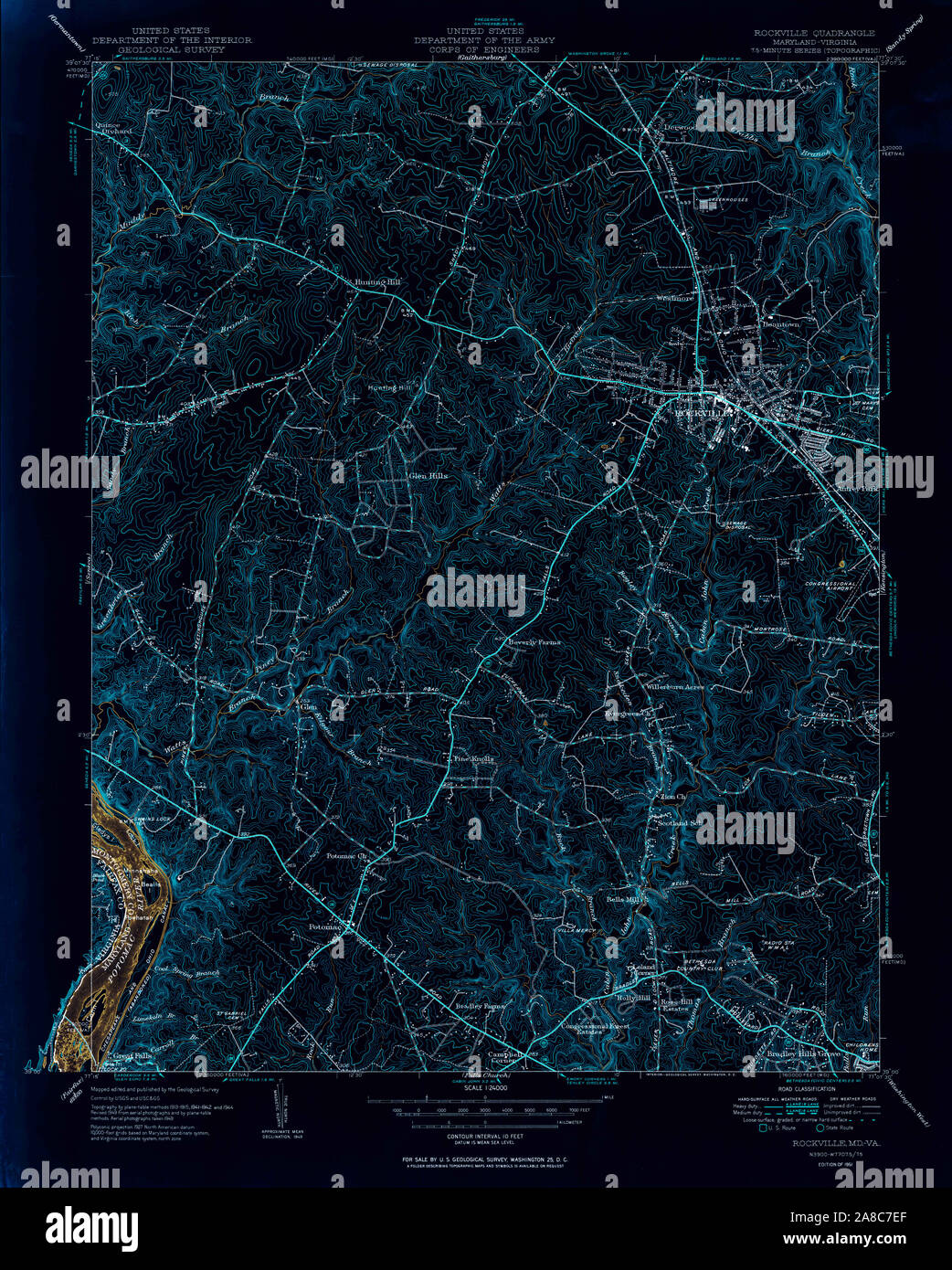 Rockville maryland map hi-res stock photography and images - Alamy