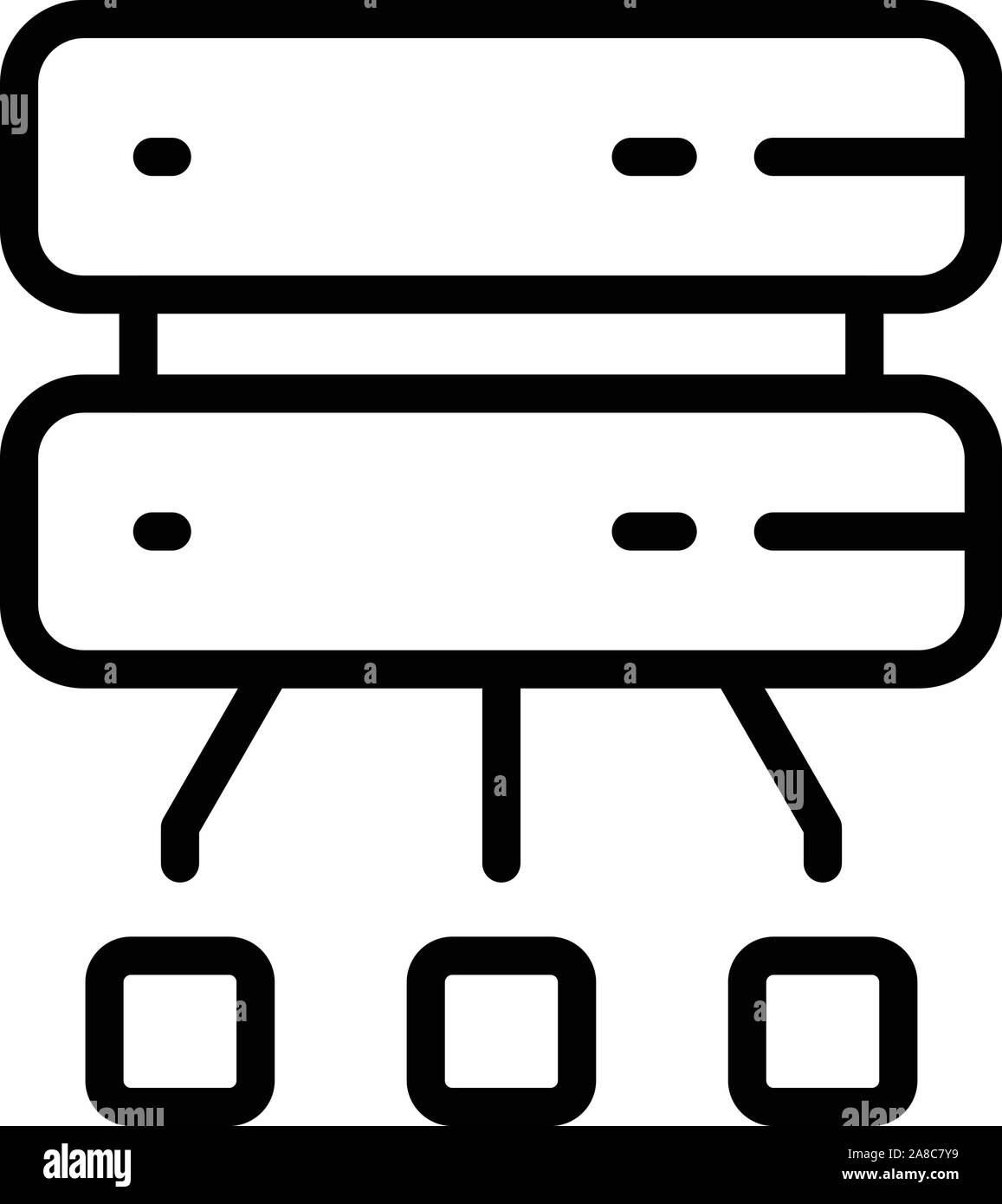 Disconnect from server icon, outline style Stock Vector Image & Art - Alamy