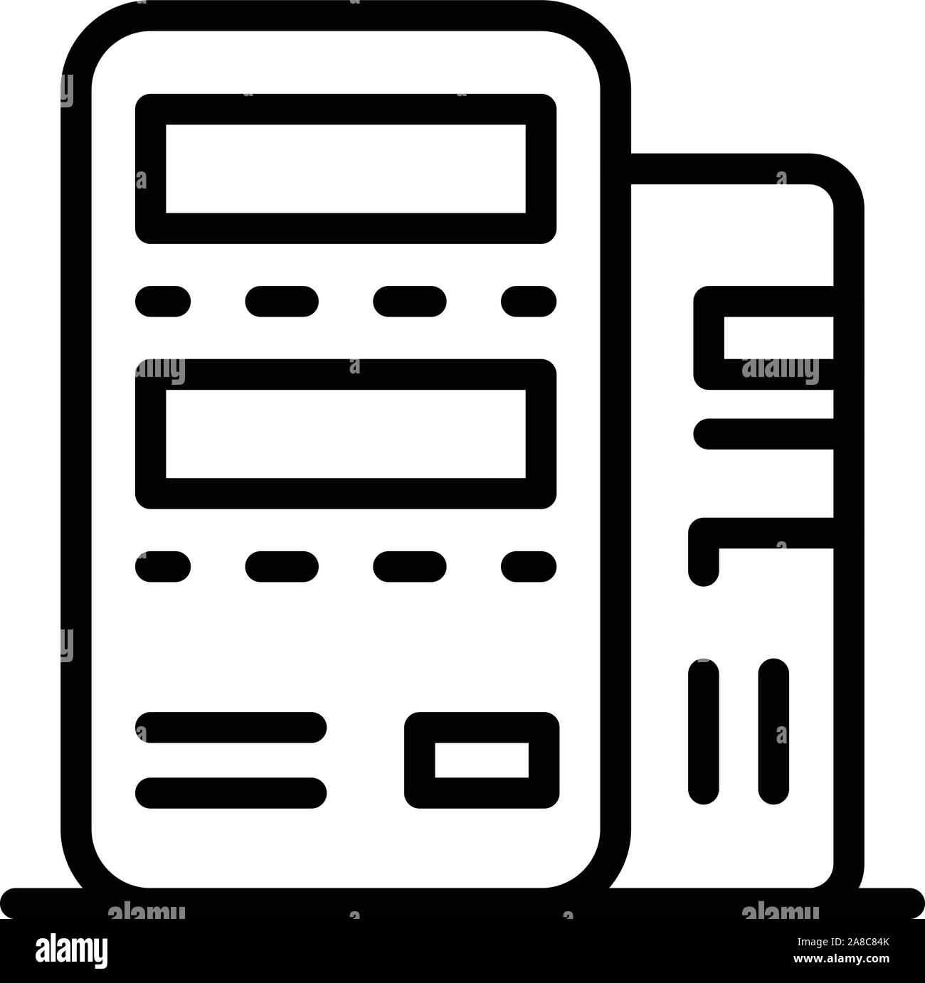 Modern server icon, outline style Stock Vector Image & Art - Alamy