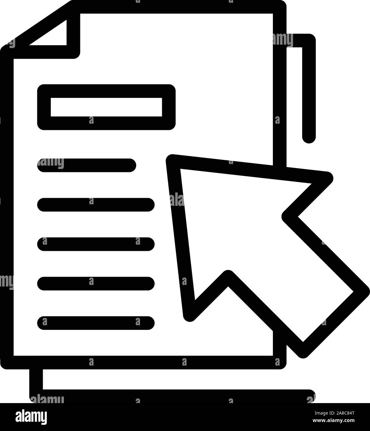 Electronic documents icon, outline style Stock Vector Image & Art - Alamy