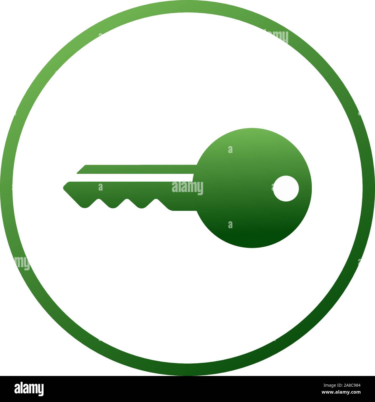 Key icon set. Vector logo design element on white background. Real ...