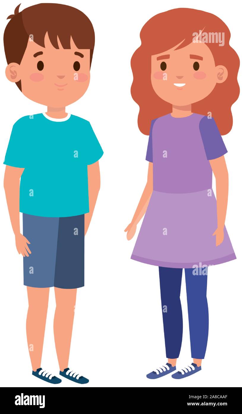 cute little children avatar character Stock Vector Image & Art - Alamy