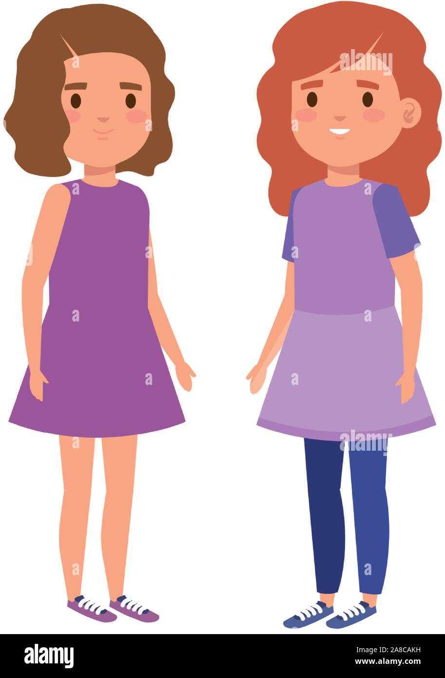 cute little girls avatar character Stock Vector Image & Art - Alamy