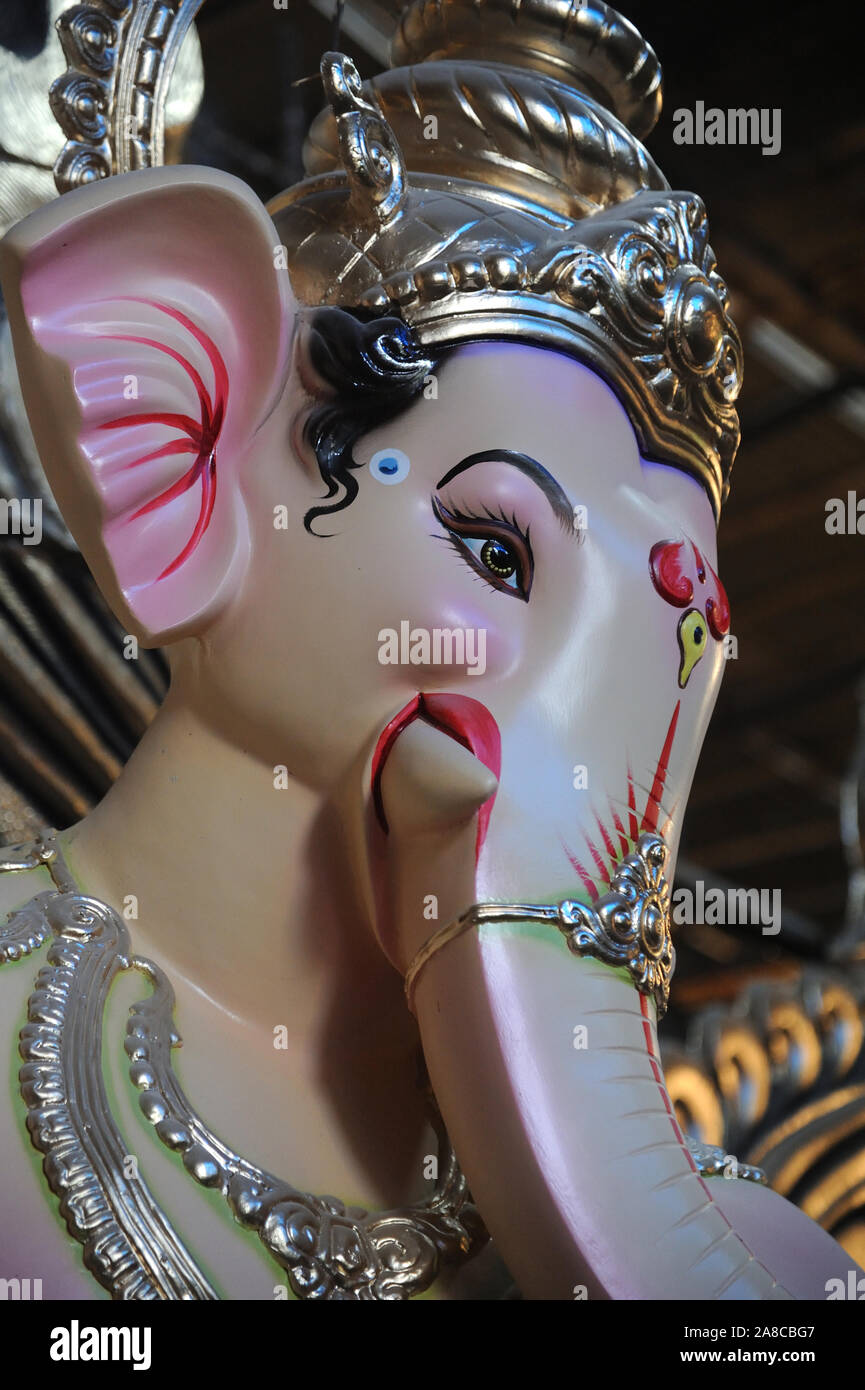 Maharashtra, Mumbai, India, Southeast Asia - Workshop for making Huge ...