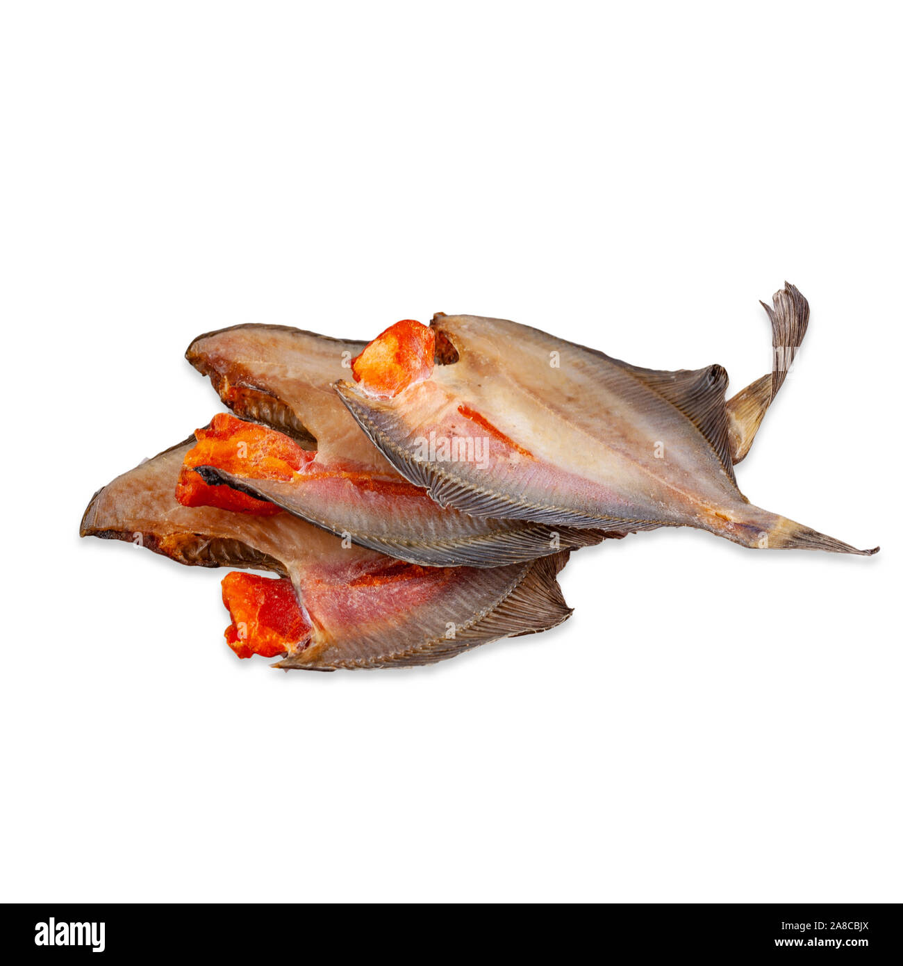 Fish dried ram it is isolated on a white background Stock Photo - Alamy