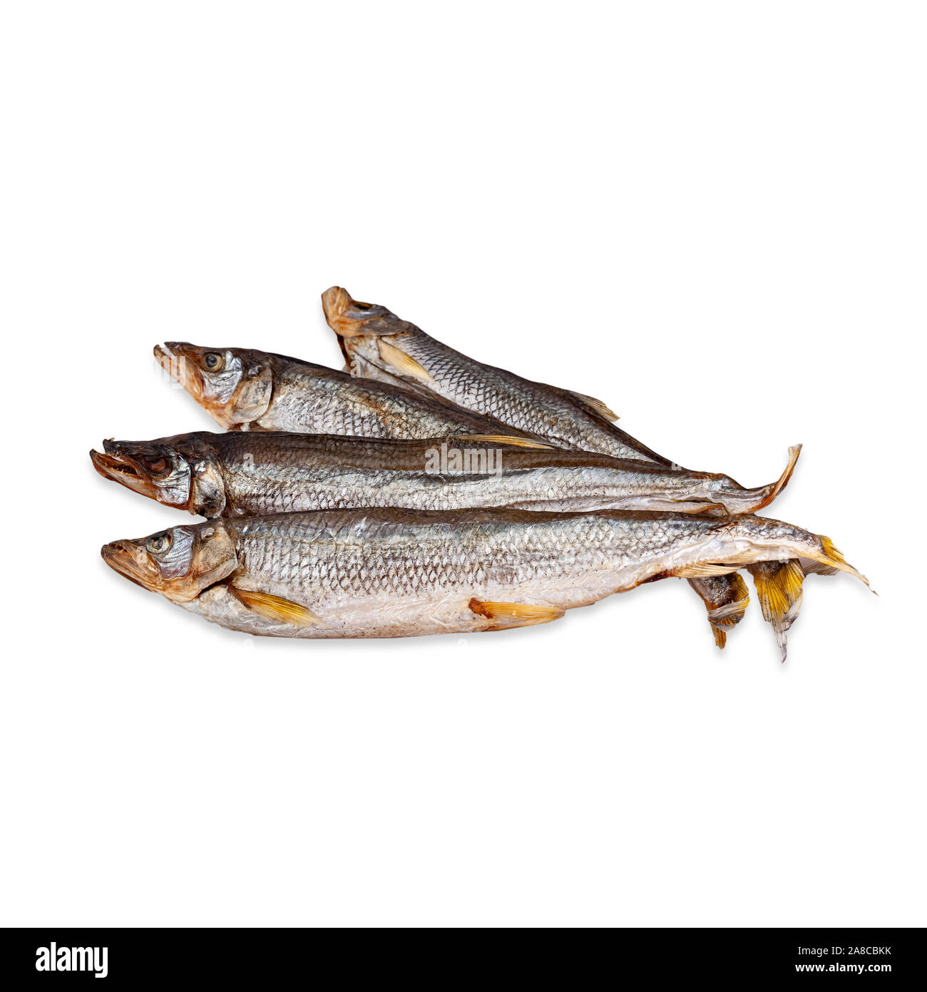 Fish dried ram it is isolated on a white background Stock Photo - Alamy