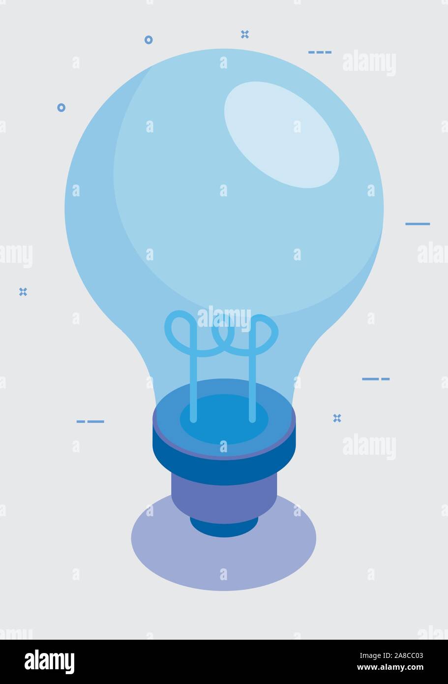 light bulb invention isolated icon Stock Vector Image & Art - Alamy