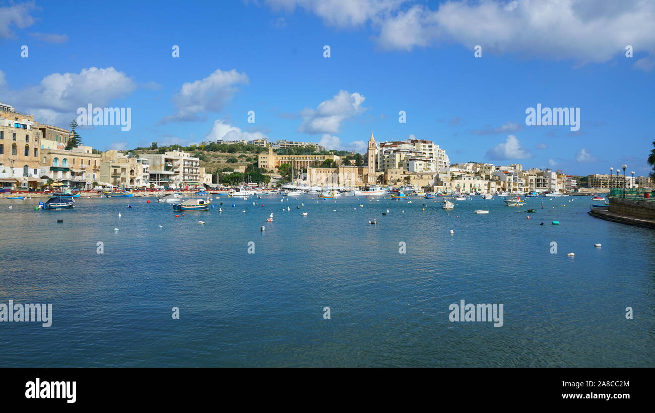 Marsascala bay, porto marsascala, malta Stock Photo - Alamy