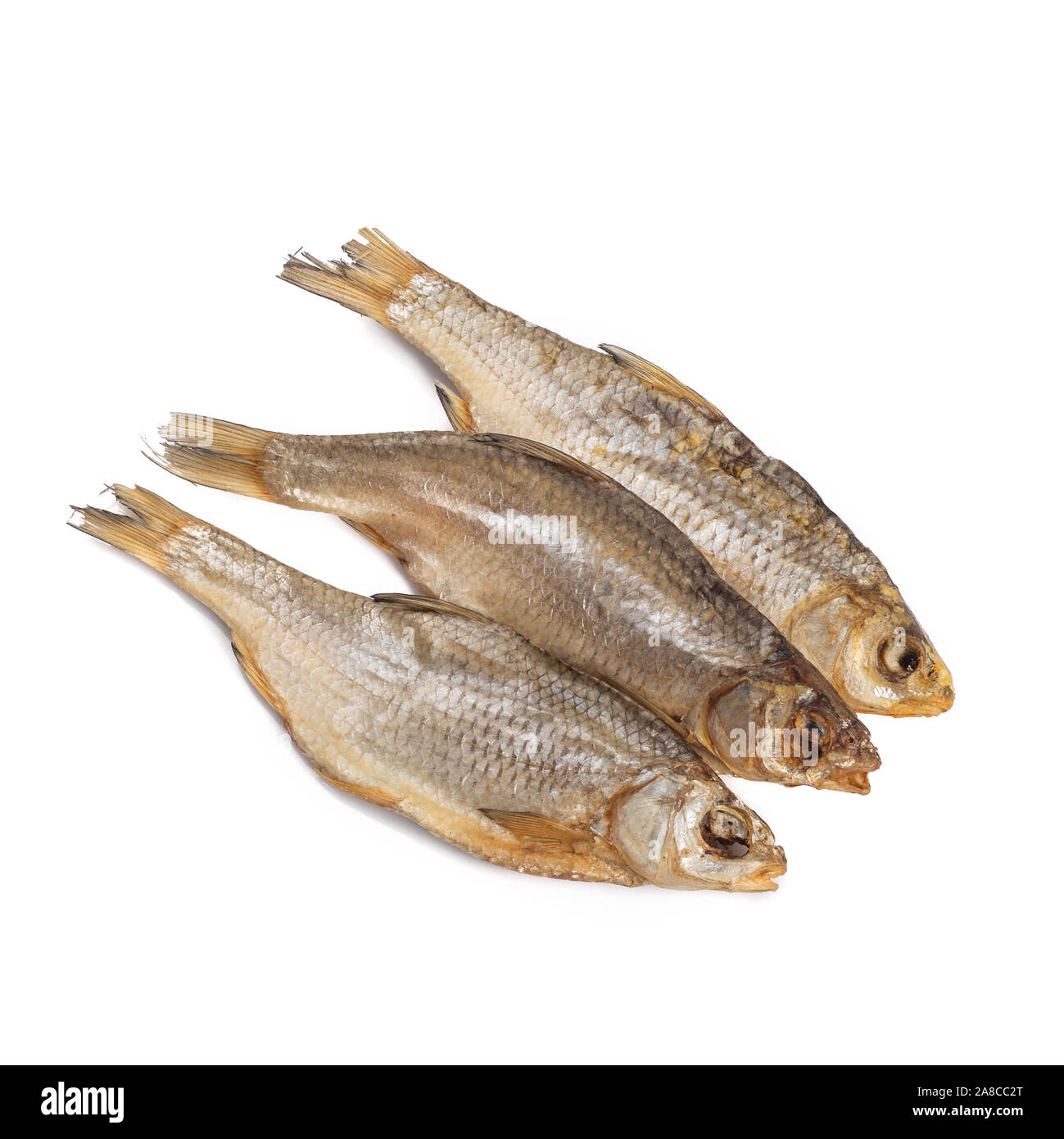 Fish dried ram it is isolated on a white background Stock Photo - Alamy