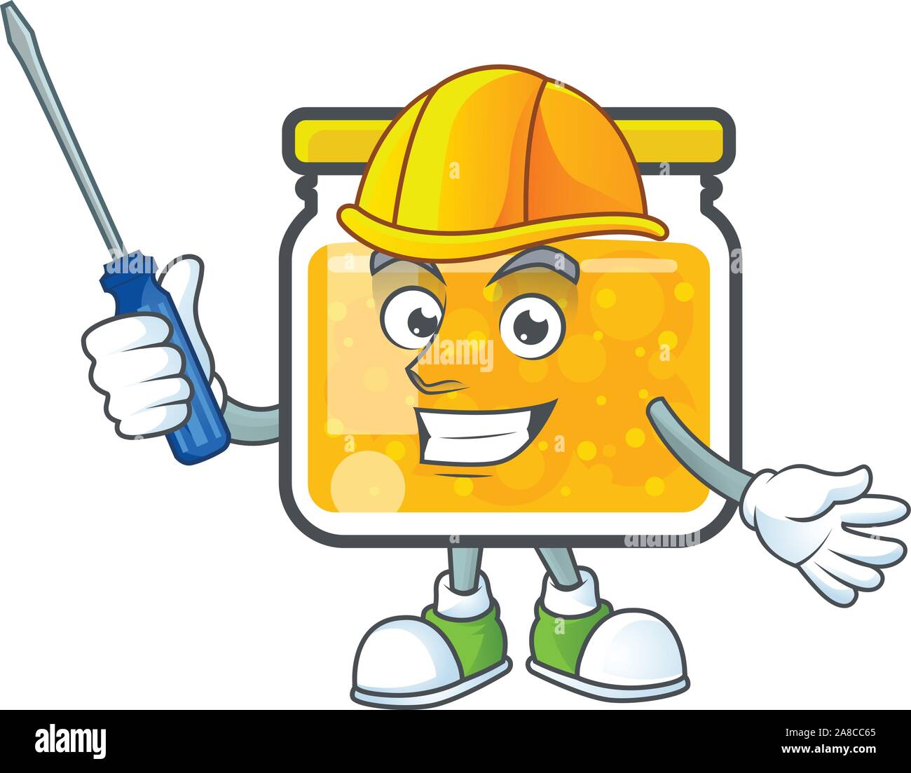 Fresh jam in jar cartoon character automotive Stock Vector Image & Art ...