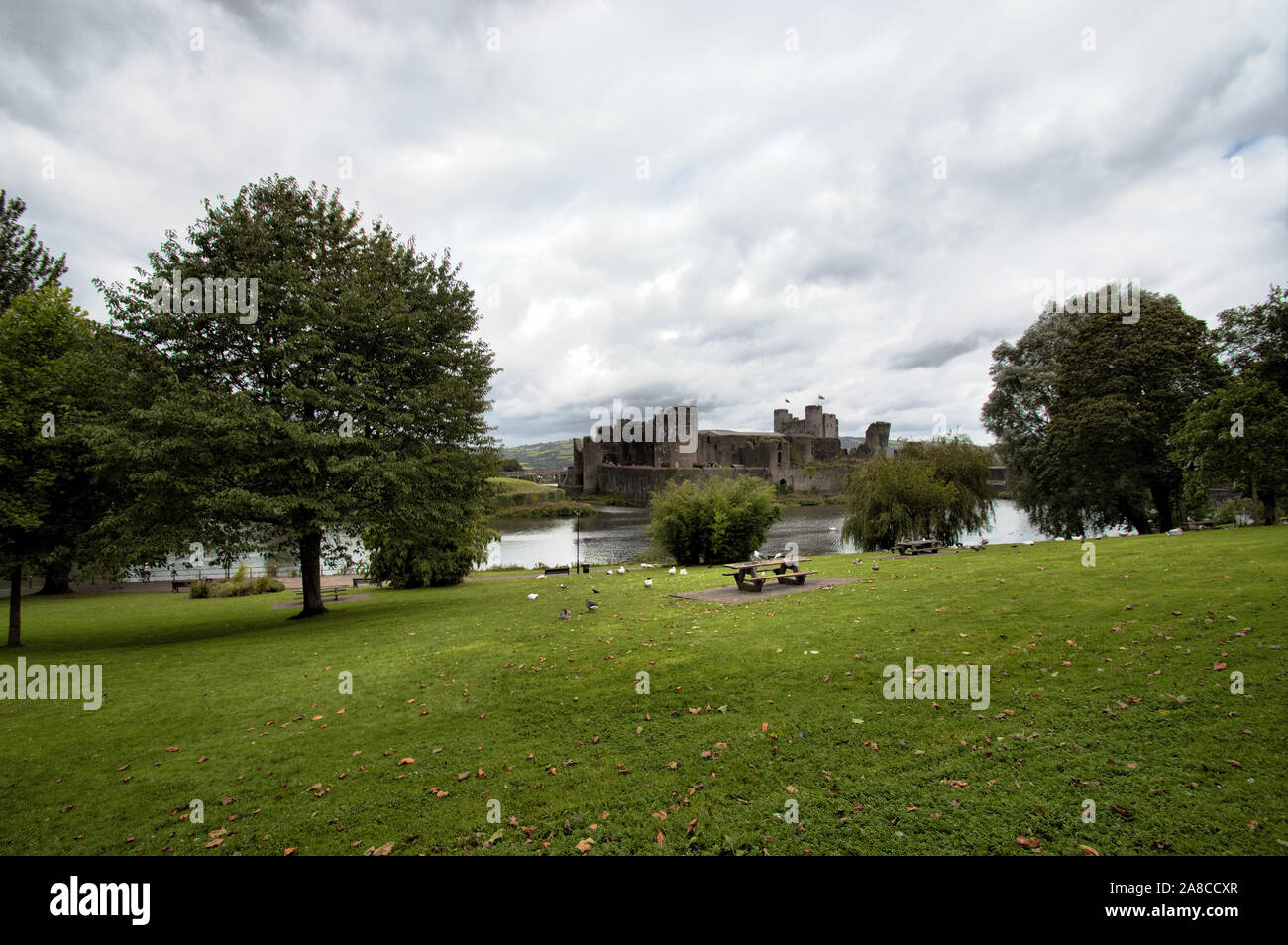 The Castle and Moat Stock Photo - Alamy