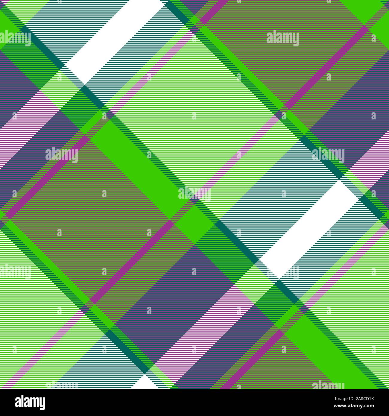 Green irish modern plaid seamless pattern. Vector illustration Stock ...