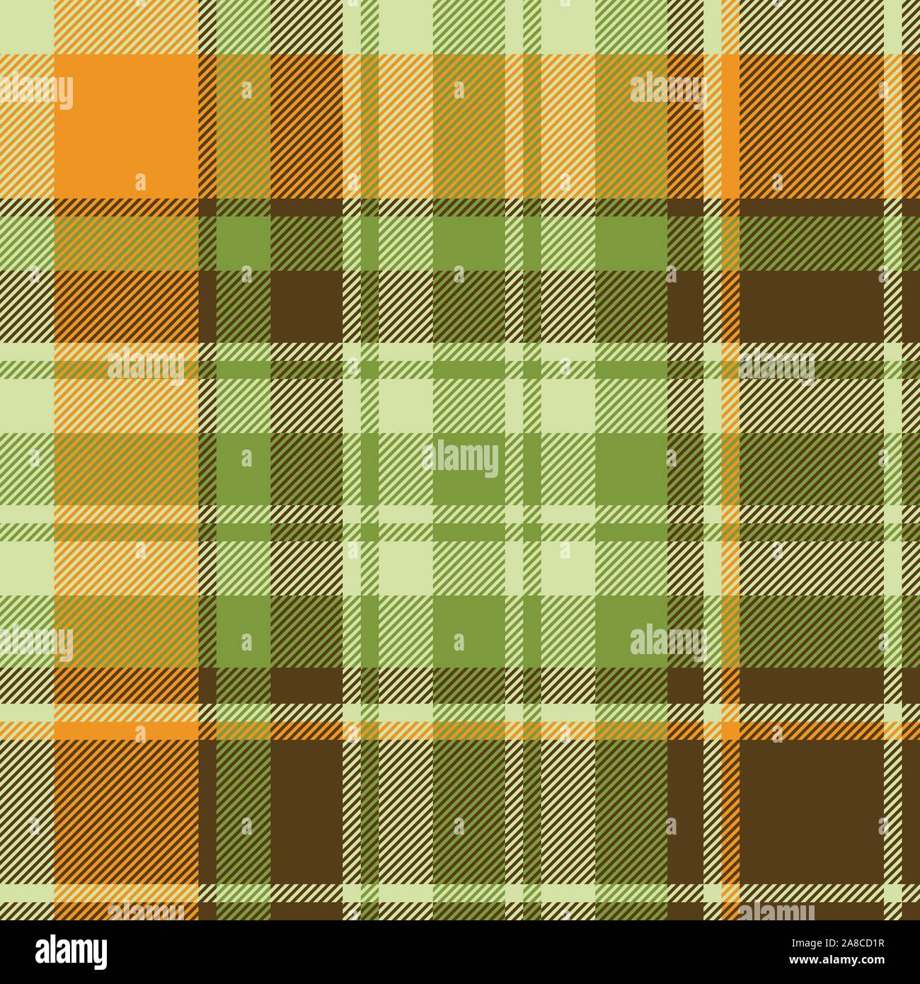 Green yellow check background seamless pattern. Vector illustration ...