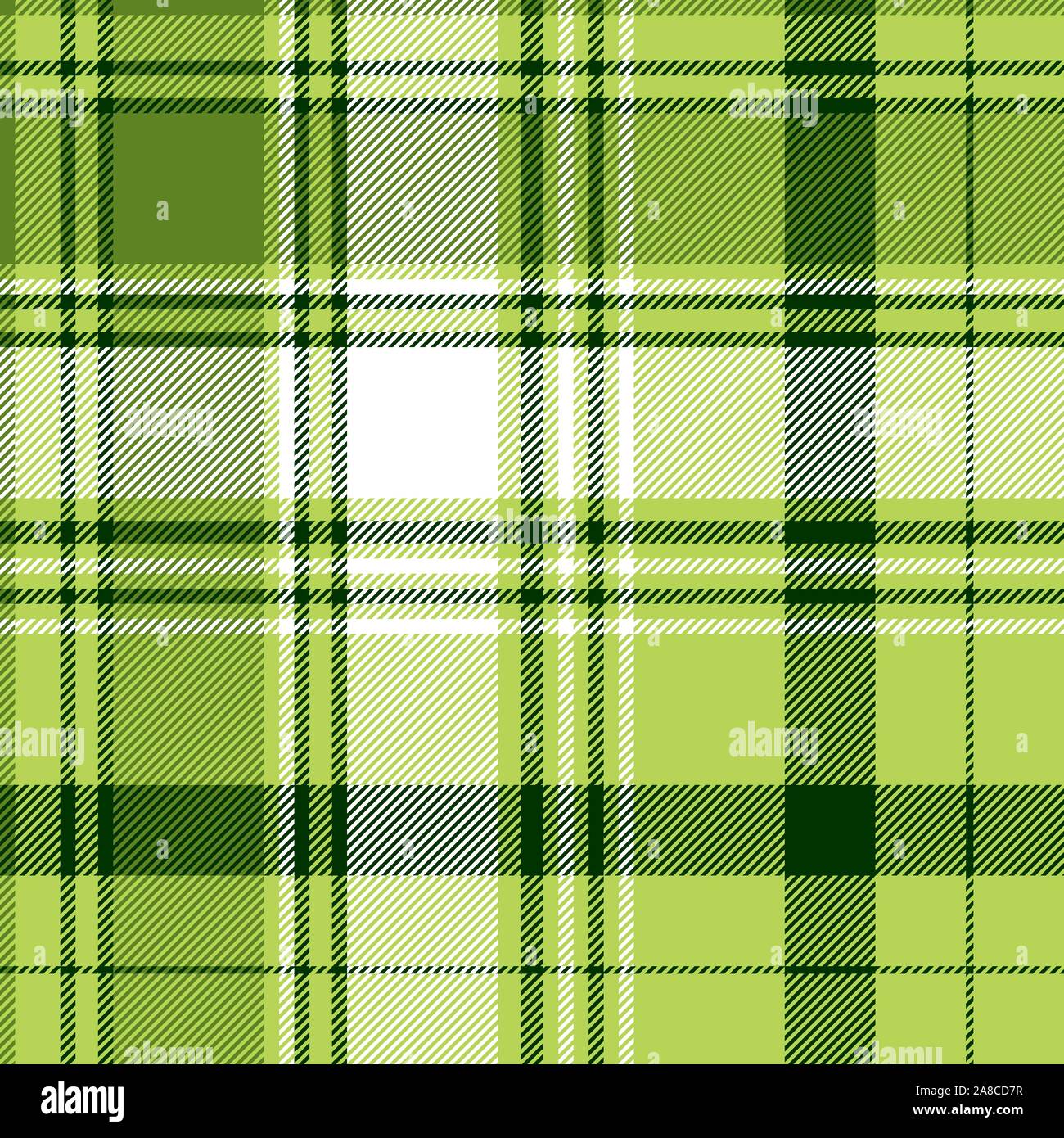 Green irish tartan fabric texture. Vector illustration Stock Vector ...