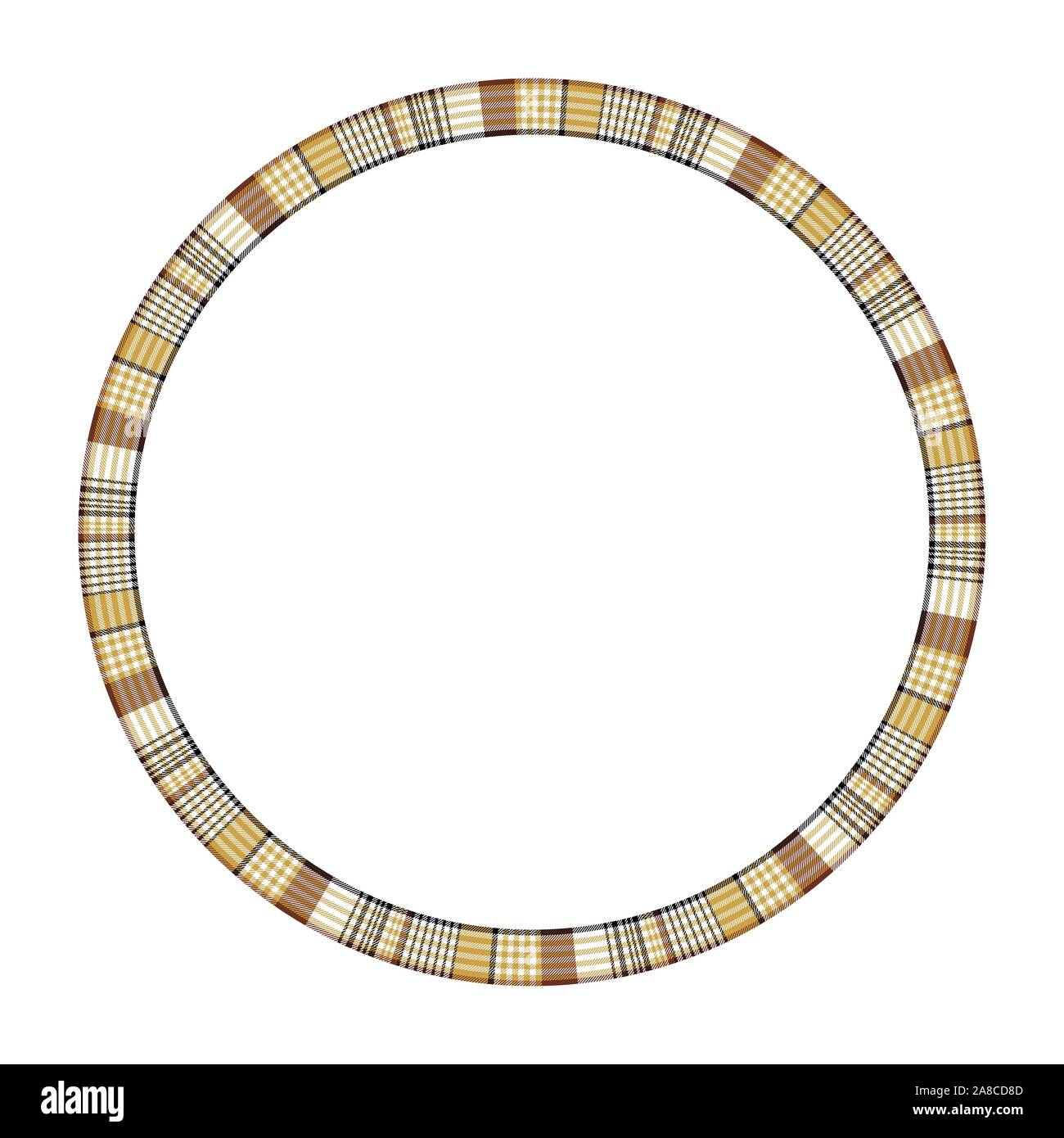Round frame vector vintage pattern design template. Circle border ...