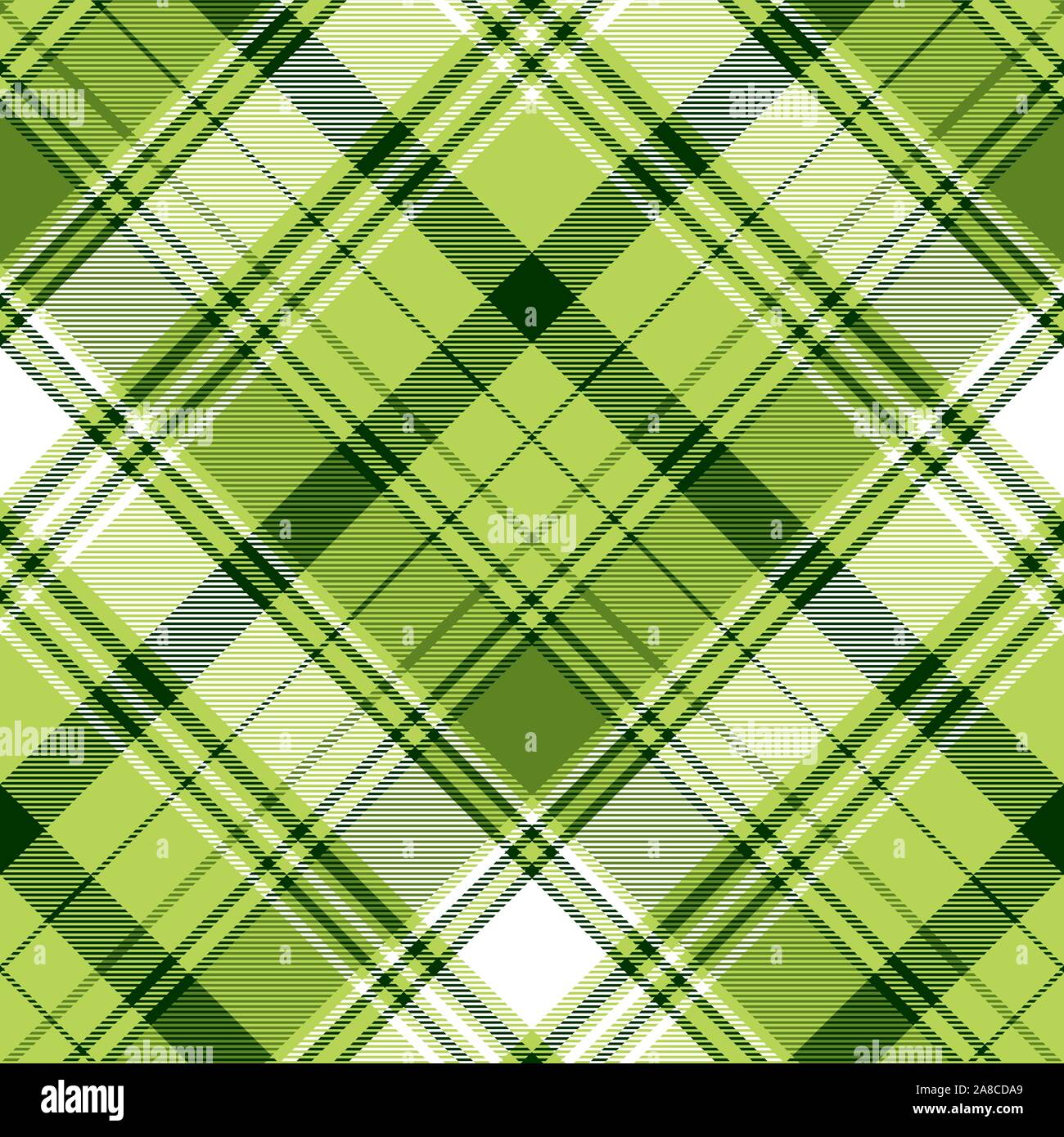 Green irish tartan fabric texture. Vector illustration Stock Vector ...