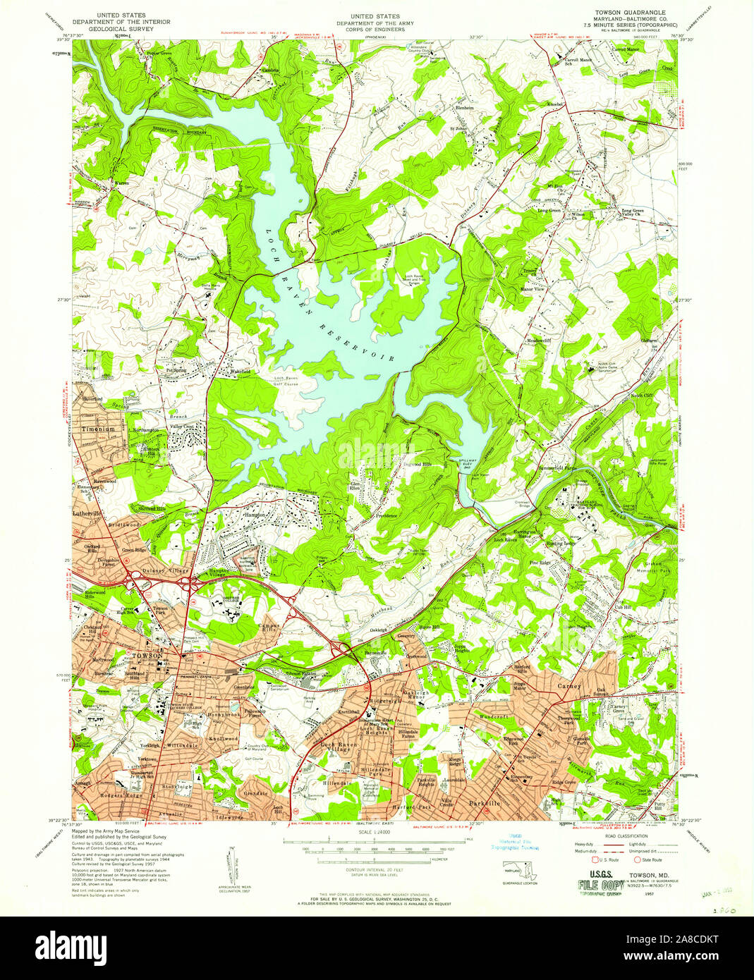 Map of towson hi-res stock photography and images - Alamy