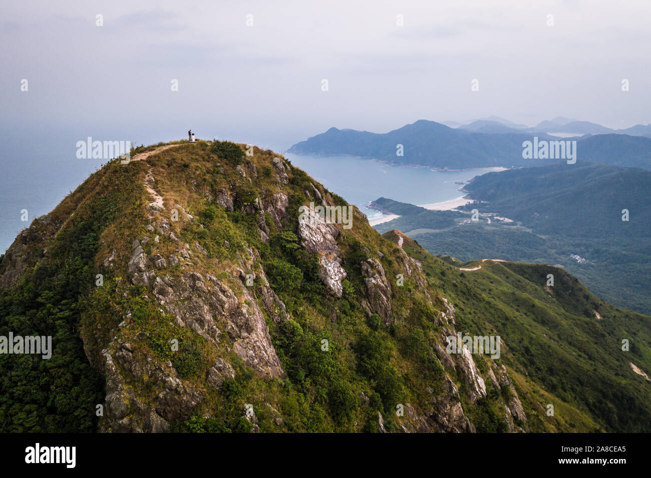 View of the stunning Sharp Peak in the Saikung peninsula in Hong Kong ...