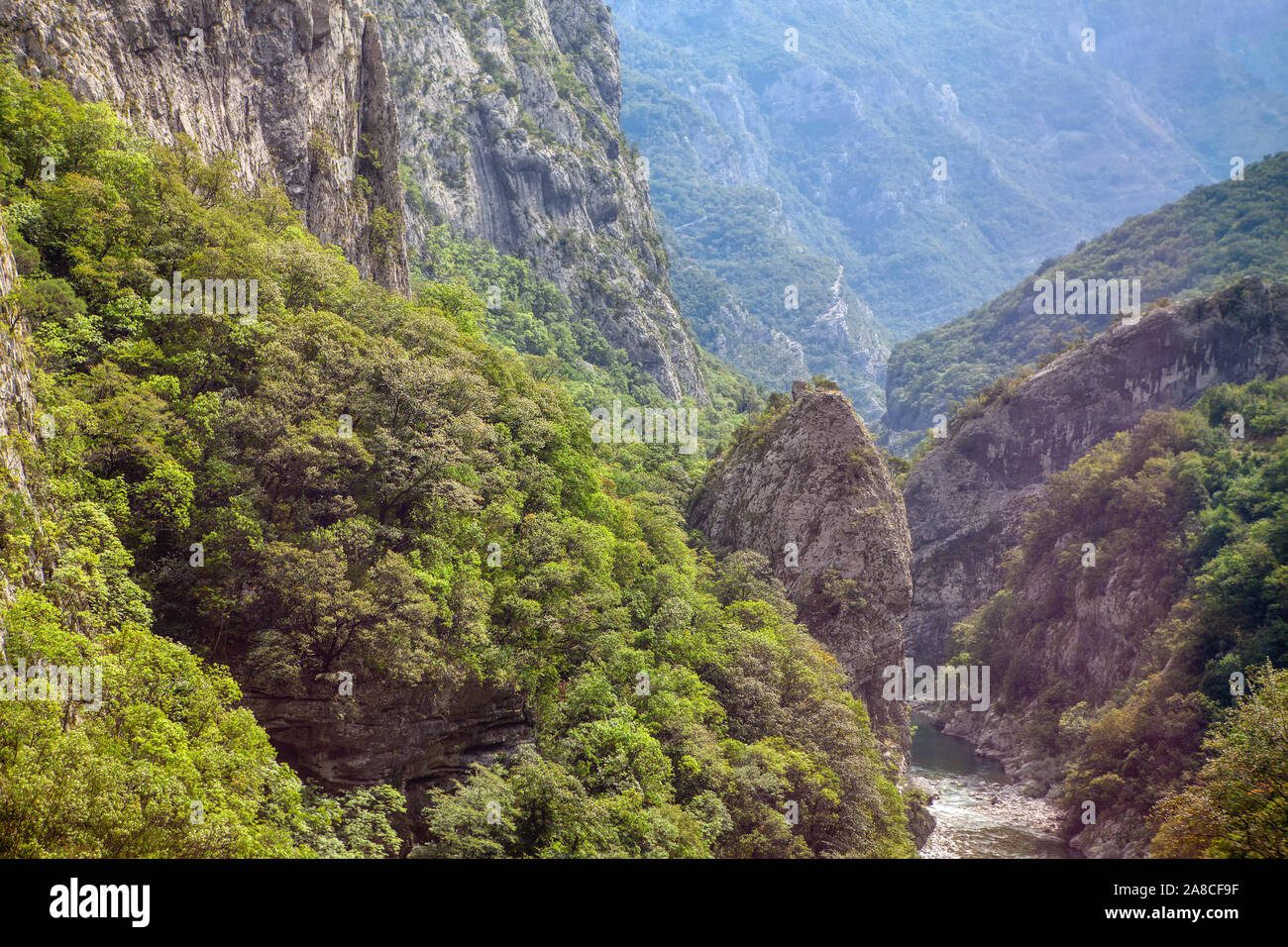 Tara river canyon scenery with with big rocks Stock Photo - Alamy