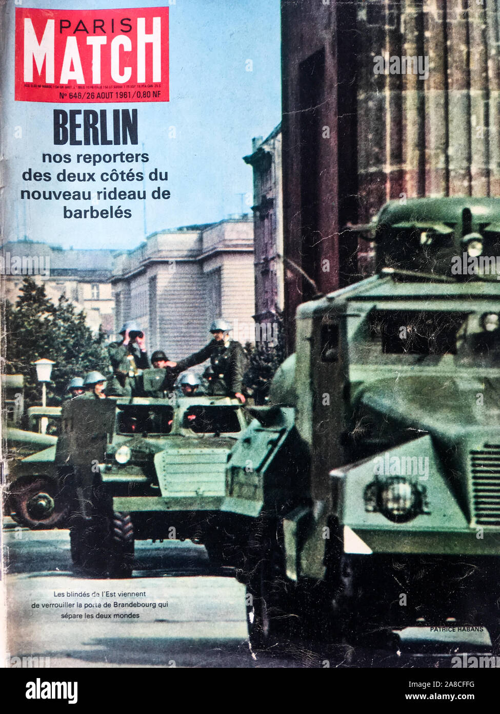 1961 paris match front page hi-res stock photography and images - Alamy