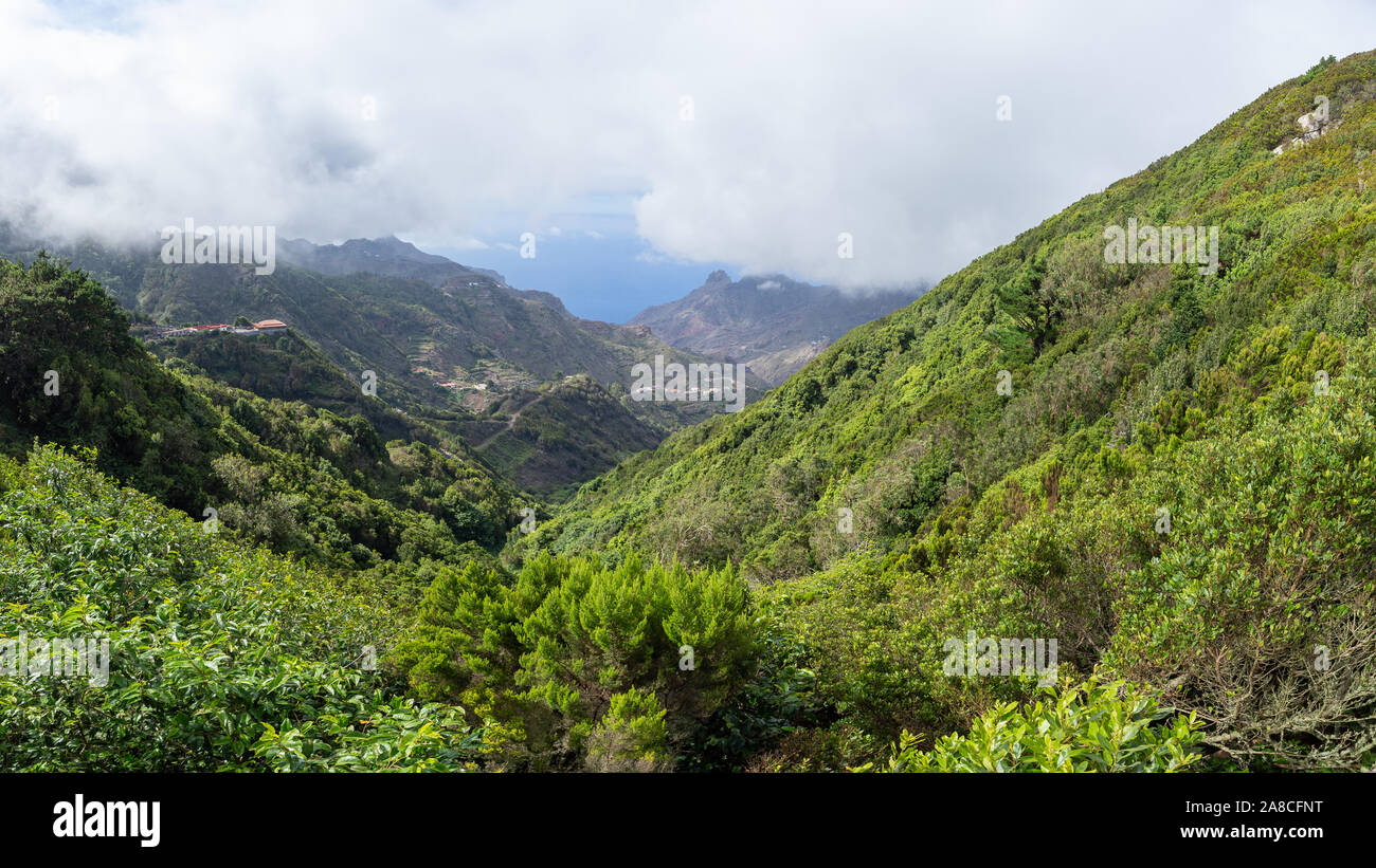 Landscape mountains view in Anaga park, Tenerife, Spain Stock Photo - Alamy