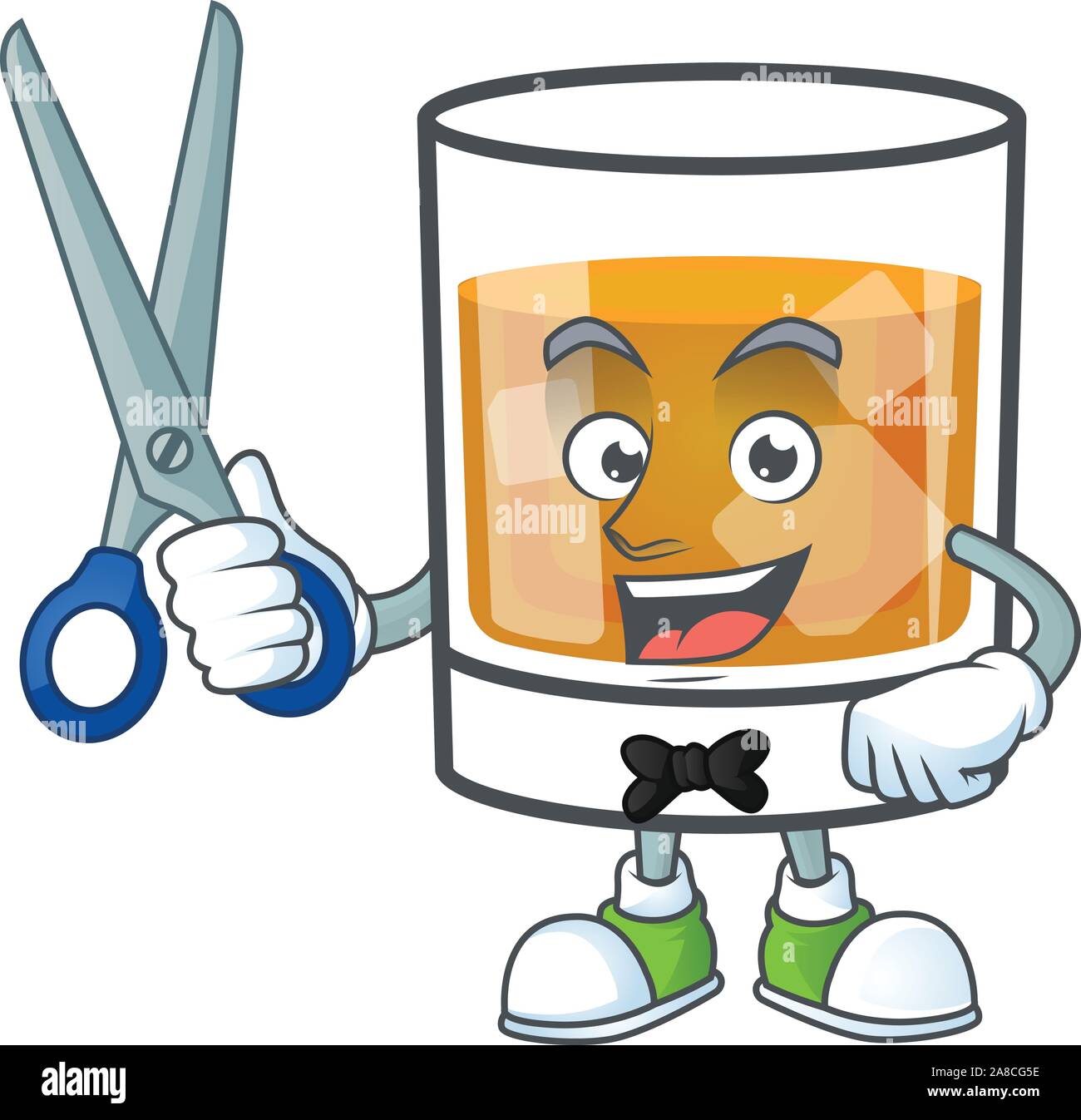 Liquor whiskey in the cartoon character barber Stock Vector Image & Art ...