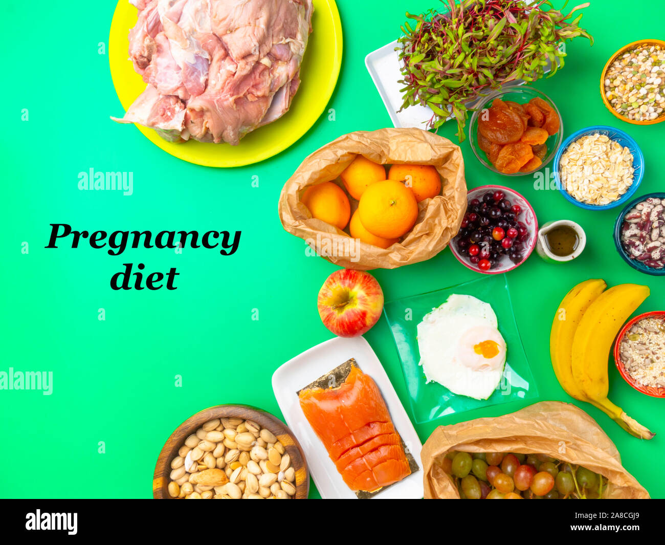 Pregnancy And Nutrition Pregnant Women Healthy Food Diet Rich In Iron