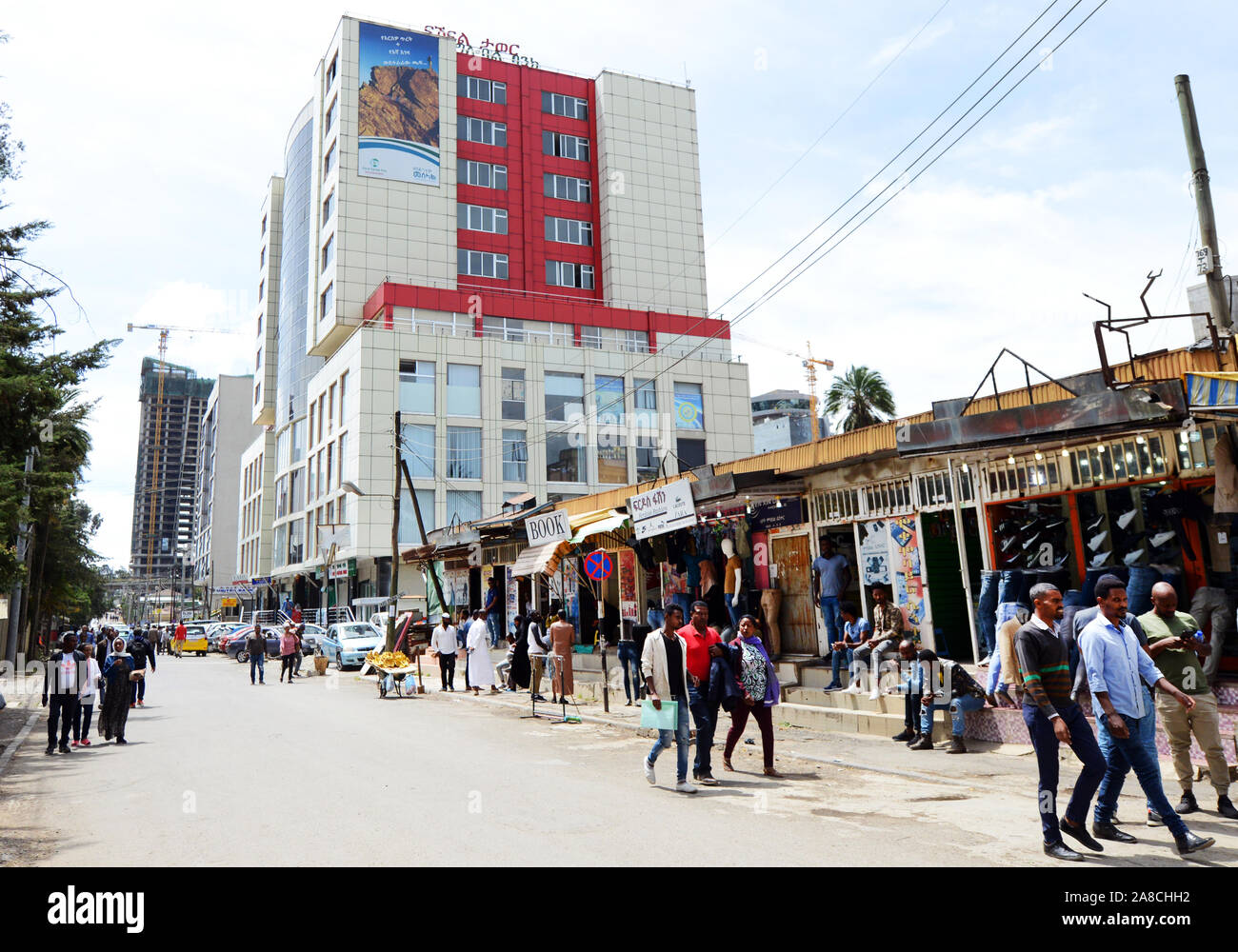Addis Ababa's busy center Stock Photo - Alamy