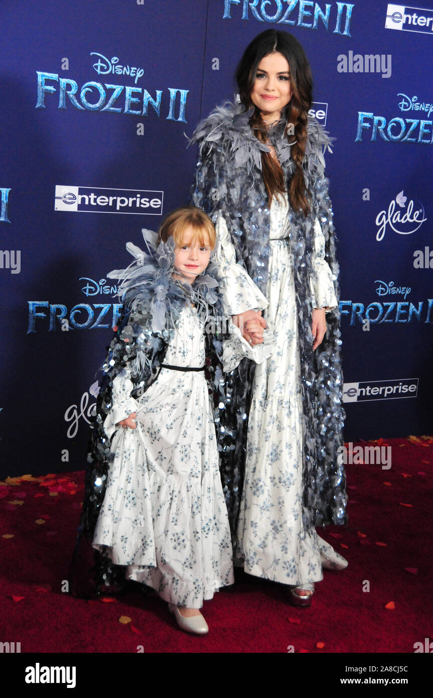 Hollywood, California, USA 7th November 2019 Singer Selena Gomez and ...